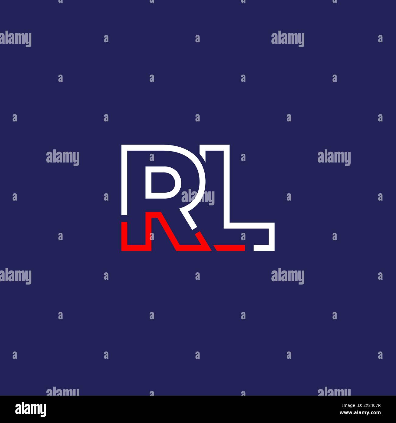 RL tech logo concept design Stock Vector Image & Art - Alamy
