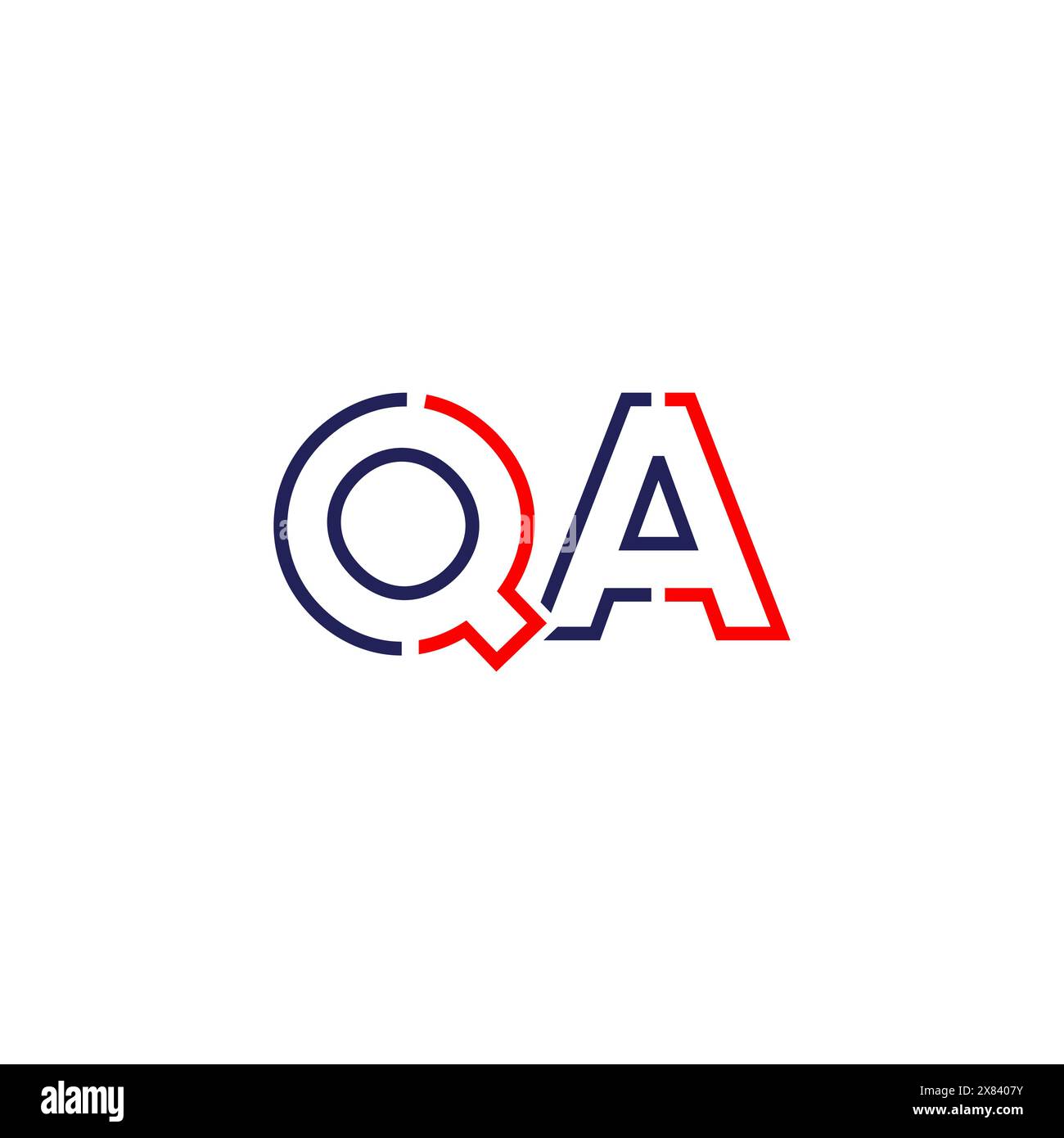 QA tech logo concept design Stock Vector Image & Art - Alamy