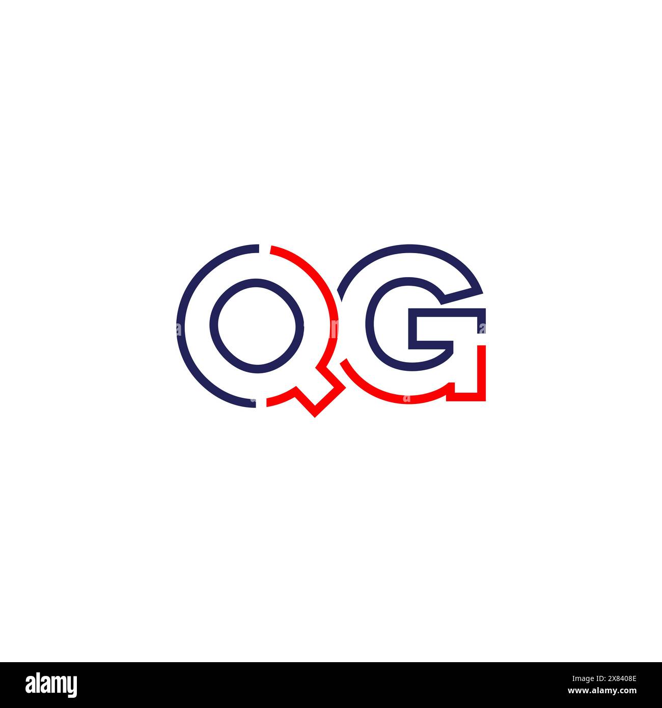 Qg logo design hi-res stock photography and images - Alamy