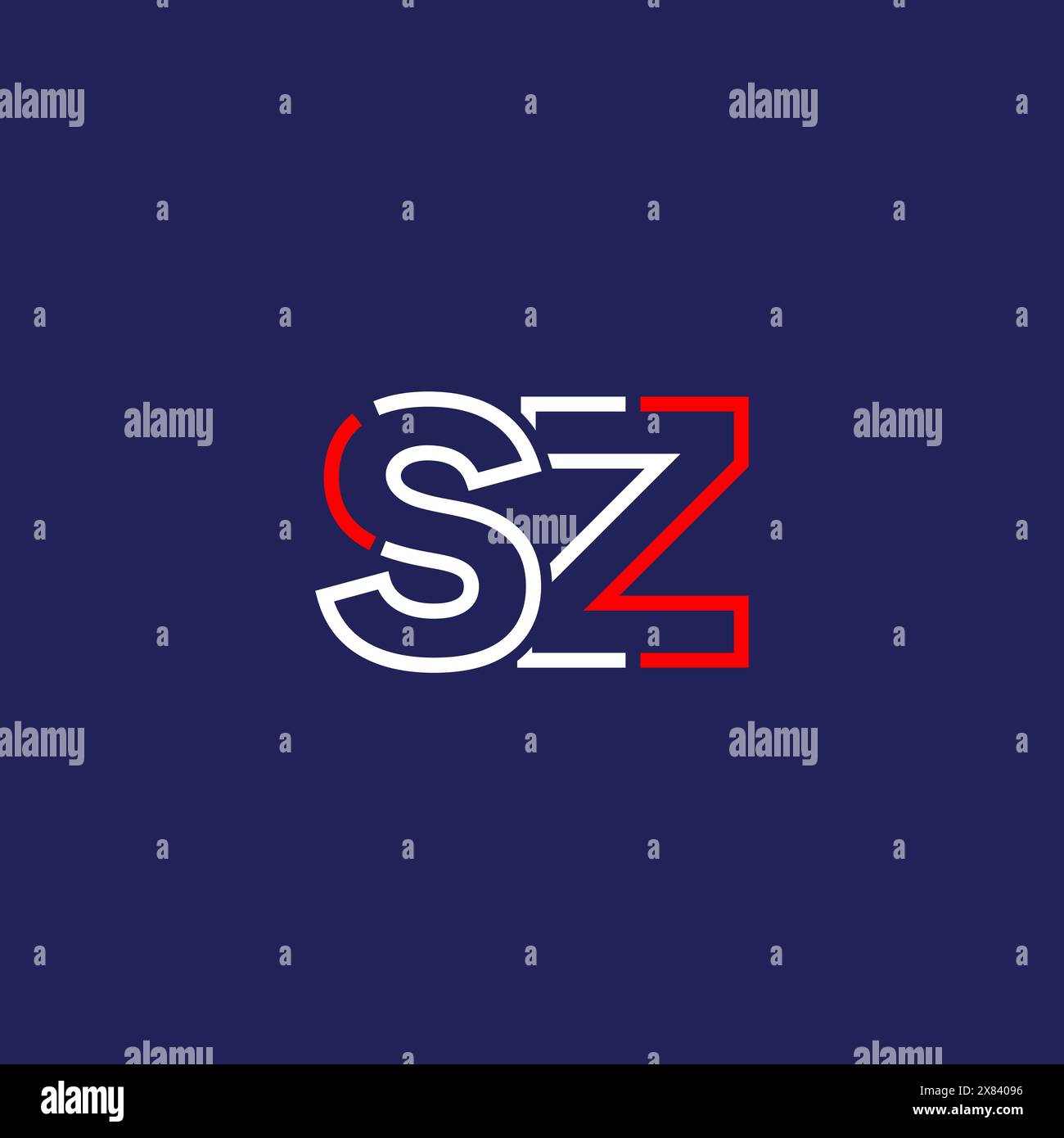 SZ tech logo concept design Stock Vector Image & Art - Alamy