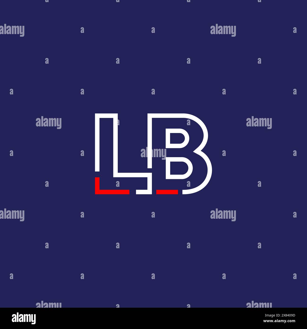 Lb logo design hi-res stock photography and images - Alamy