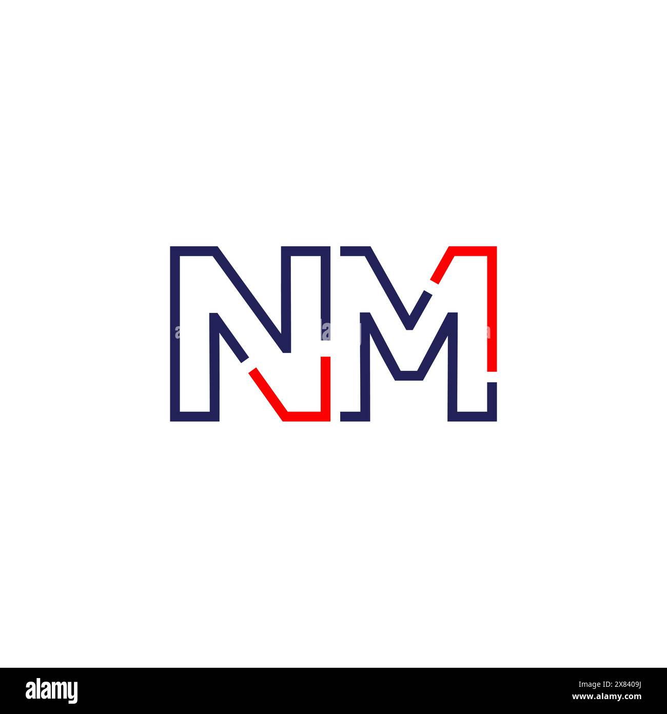 NM tech logo concept design Stock Vector Image & Art - Alamy