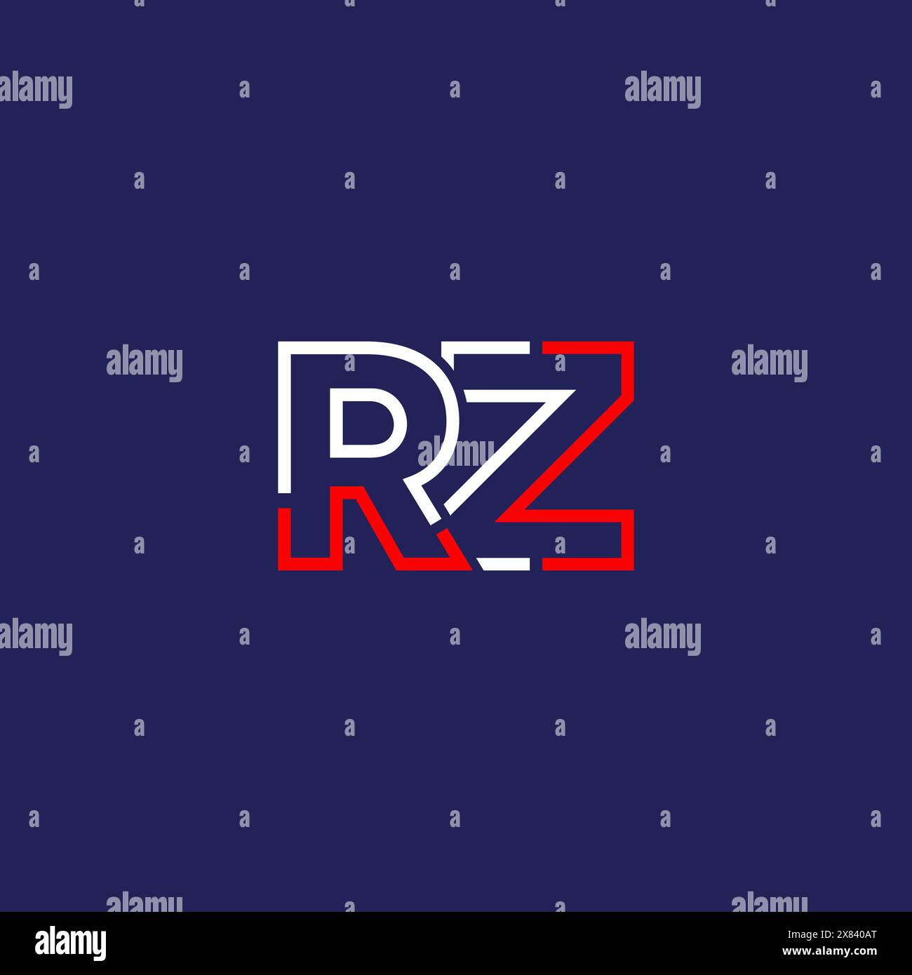 RZ tech logo concept design Stock Vector Image & Art - Alamy