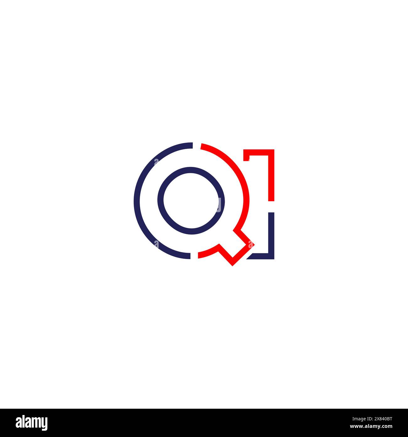 QI tech logo concept design Stock Vector Image & Art - Alamy