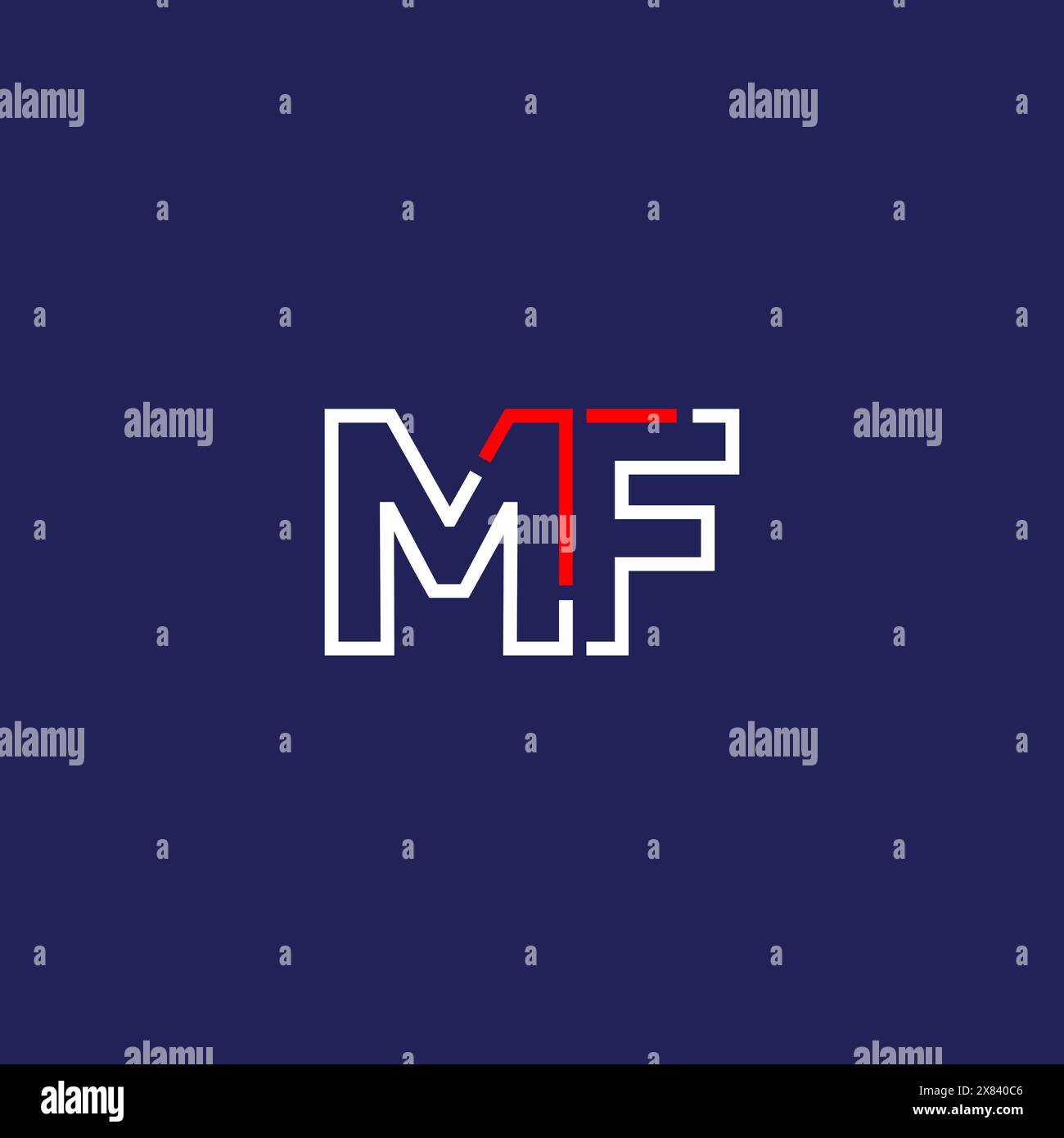 MF tech logo concept design Stock Vector Image & Art - Alamy