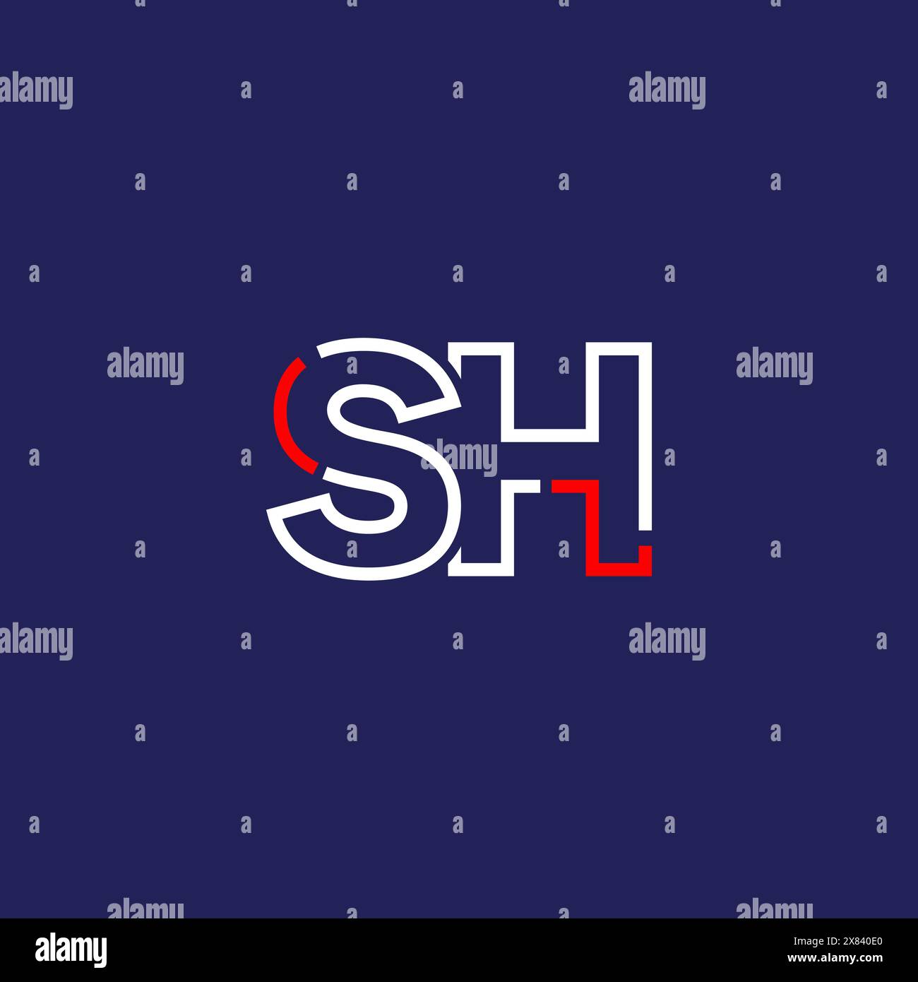 SH tech logo concept design Stock Vector Image & Art - Alamy