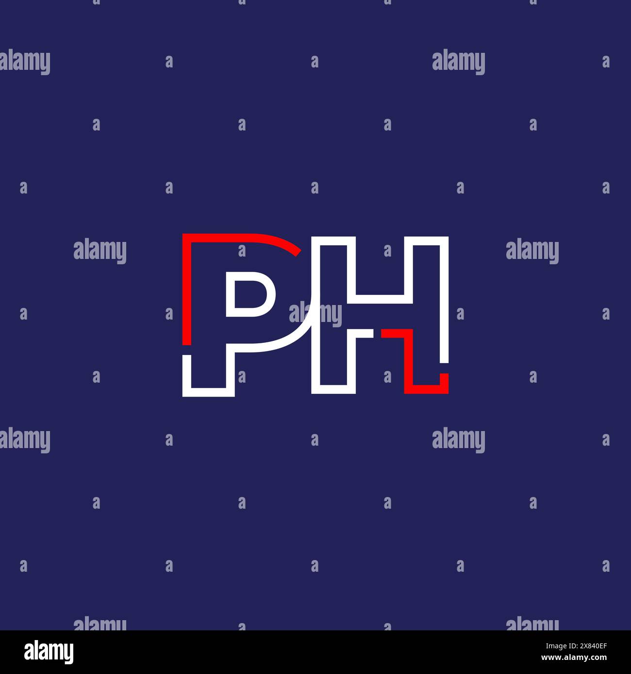 Ph logo design hi-res stock photography and images - Alamy