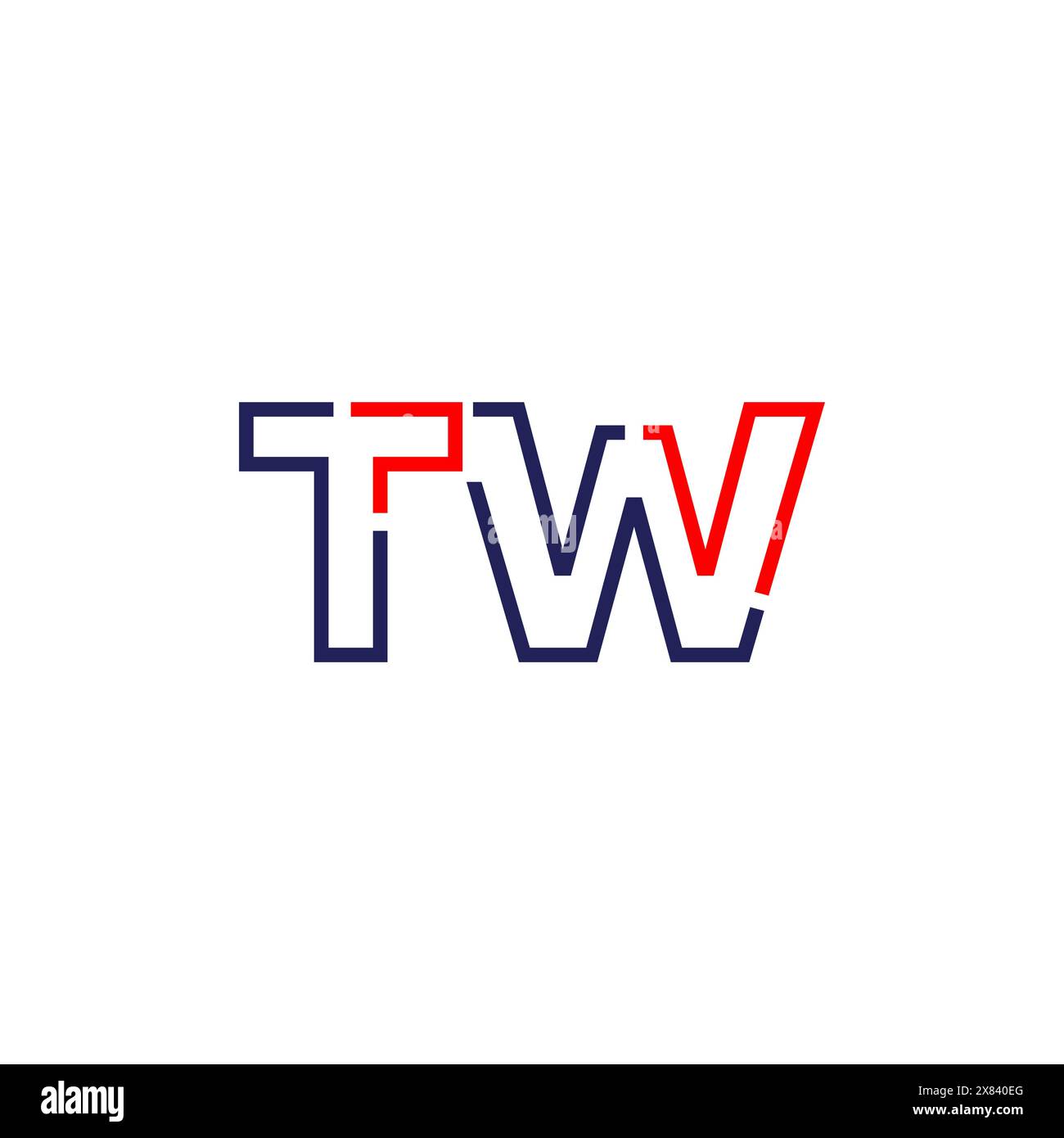 TW tech logo concept design Stock Vector Image & Art - Alamy