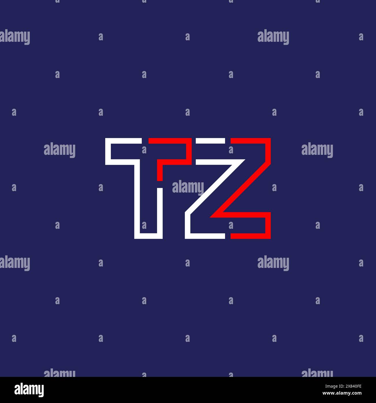 TZ tech logo concept design Stock Vector Image & Art - Alamy