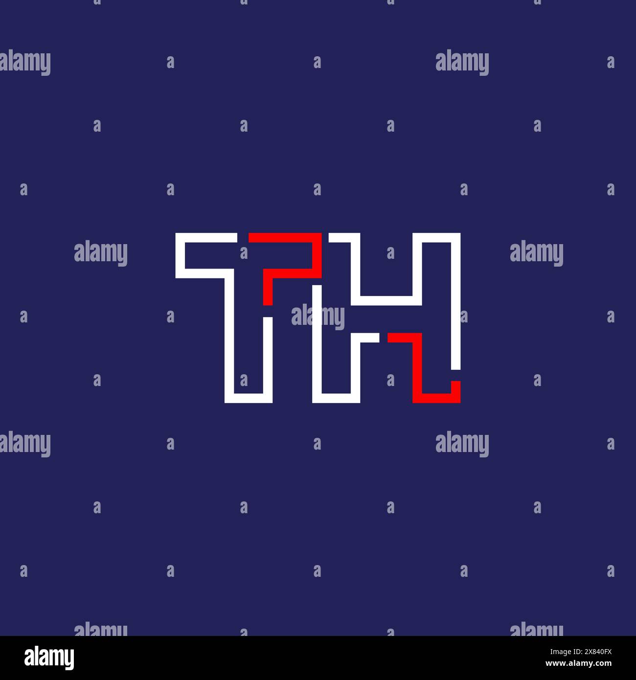 TH tech logo concept design Stock Vector Image & Art - Alamy