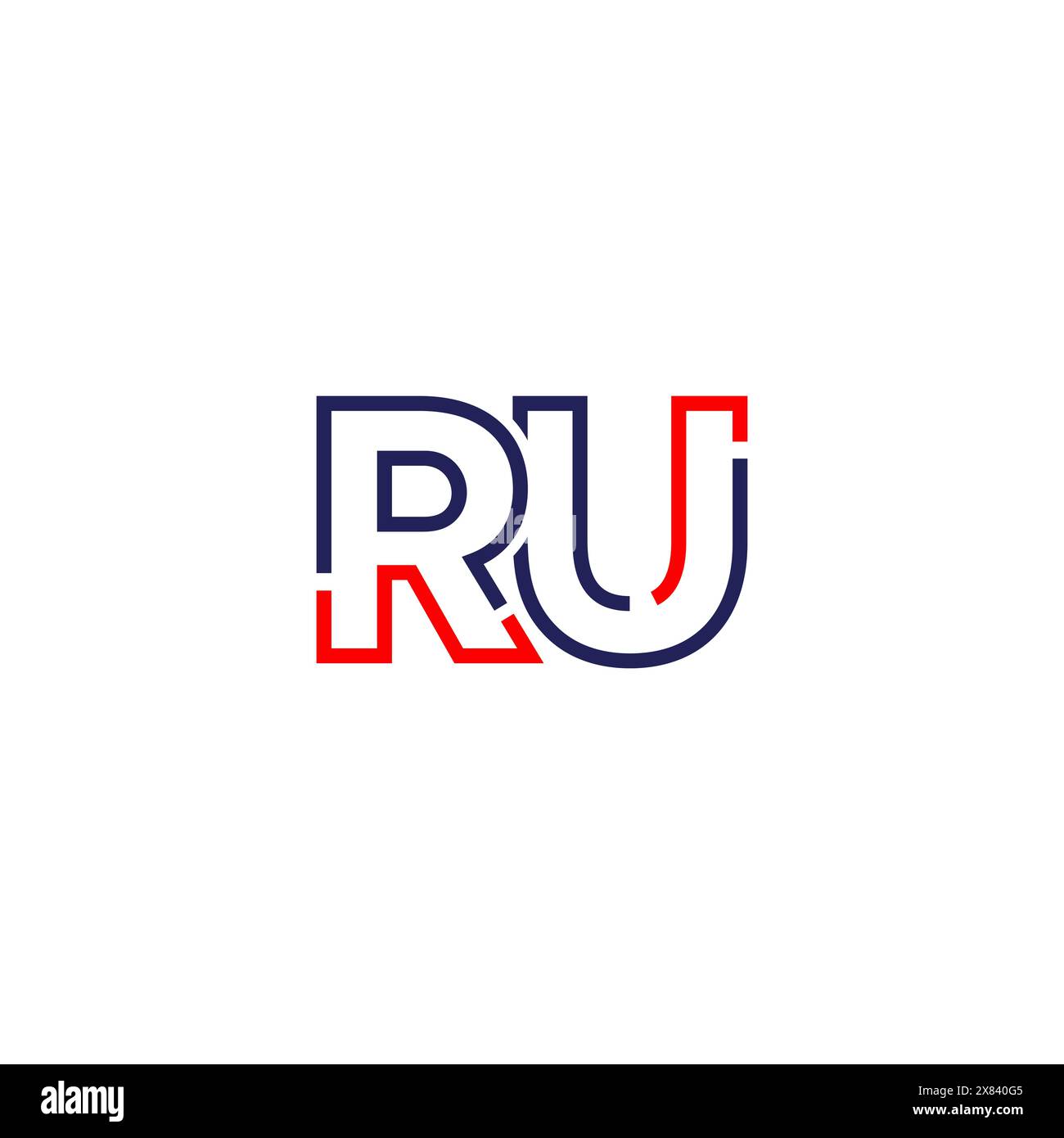 Ru logo design hi-res stock photography and images - Alamy