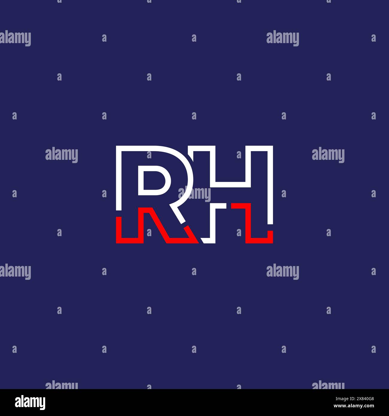 RH tech logo concept design Stock Vector Image & Art - Alamy