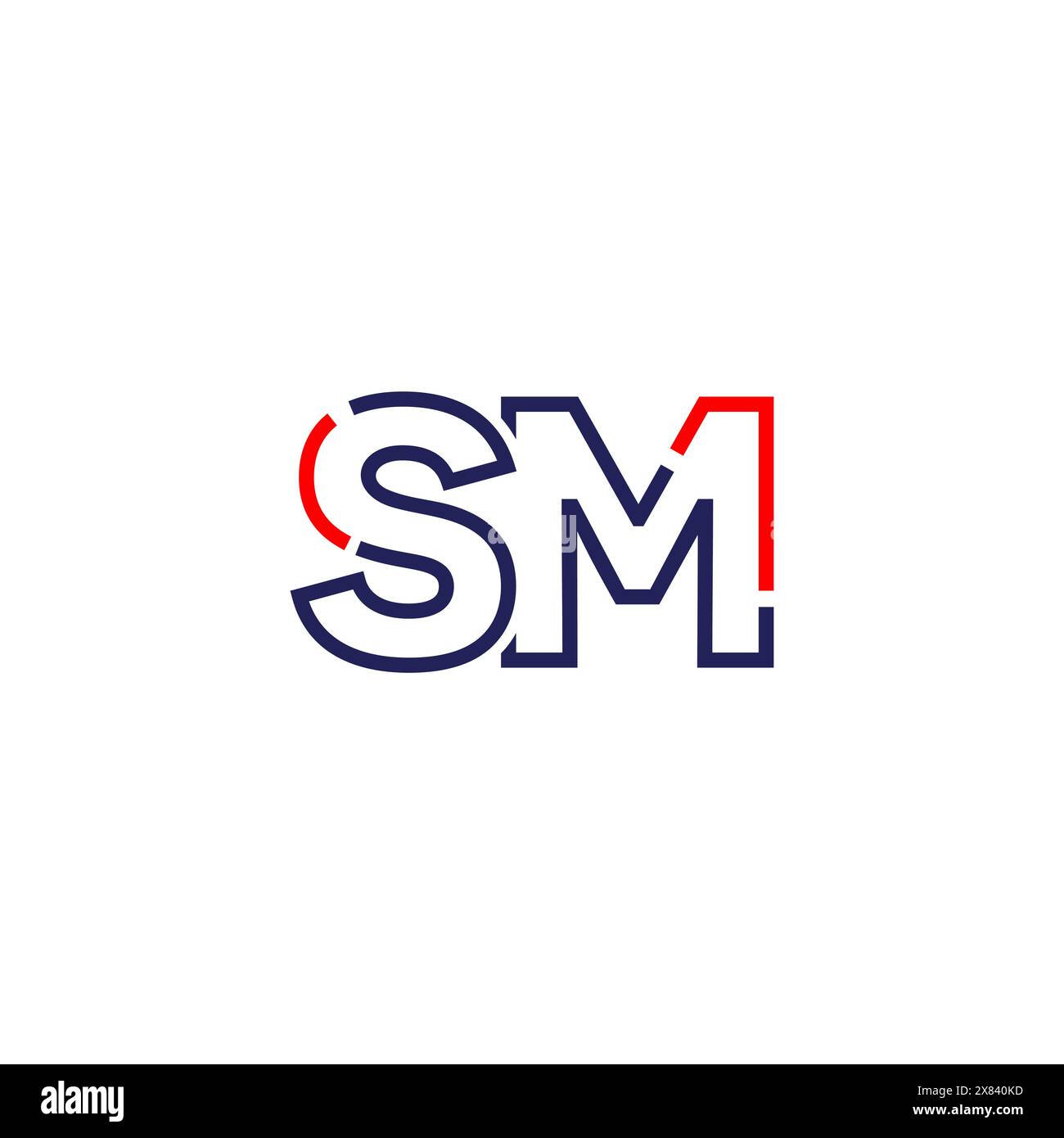 SM tech logo concept design Stock Vector Image & Art - Alamy