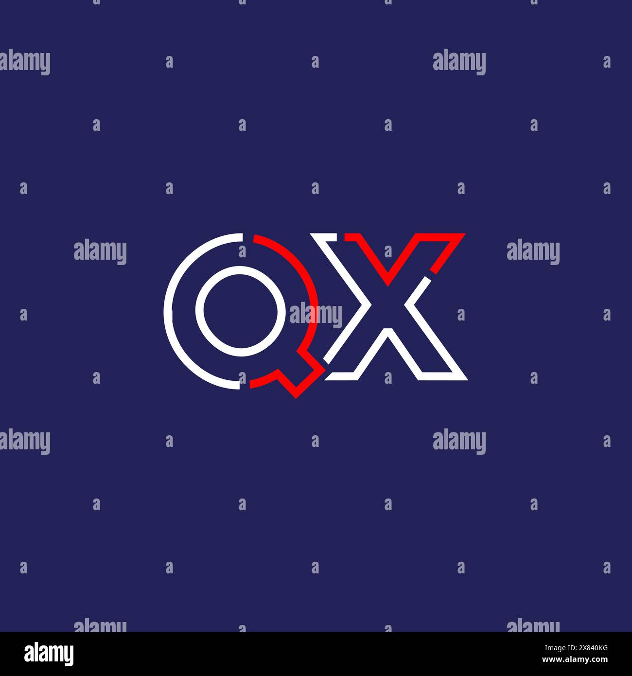 Qx tech logo Stock Vector Images - Alamy