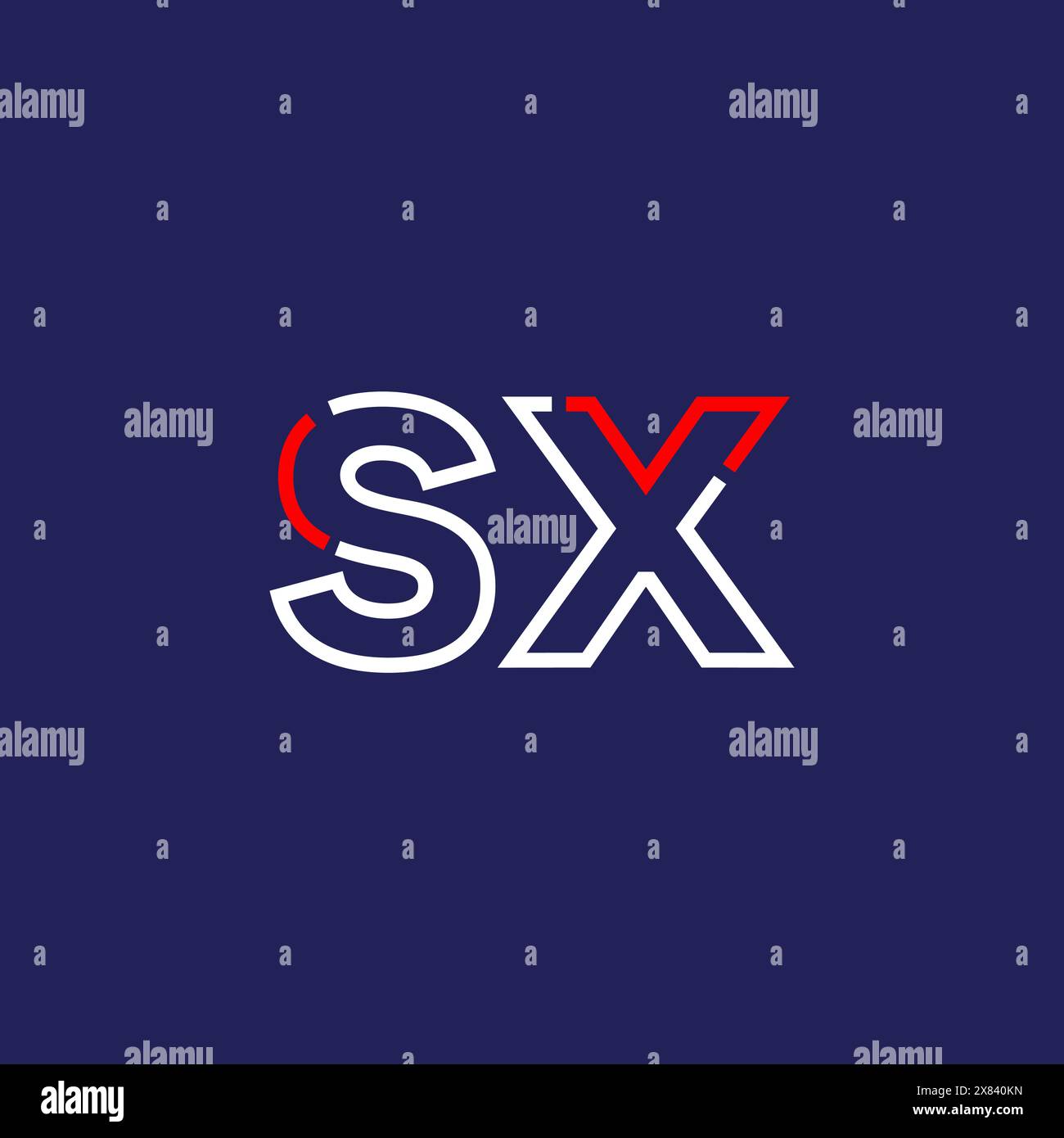 Sx logo design hi-res stock photography and images - Alamy