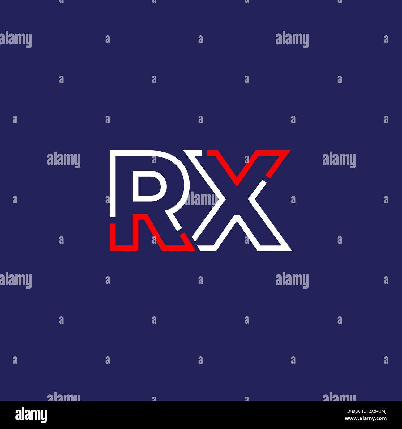 RX tech logo concept design Stock Vector Image & Art - Alamy