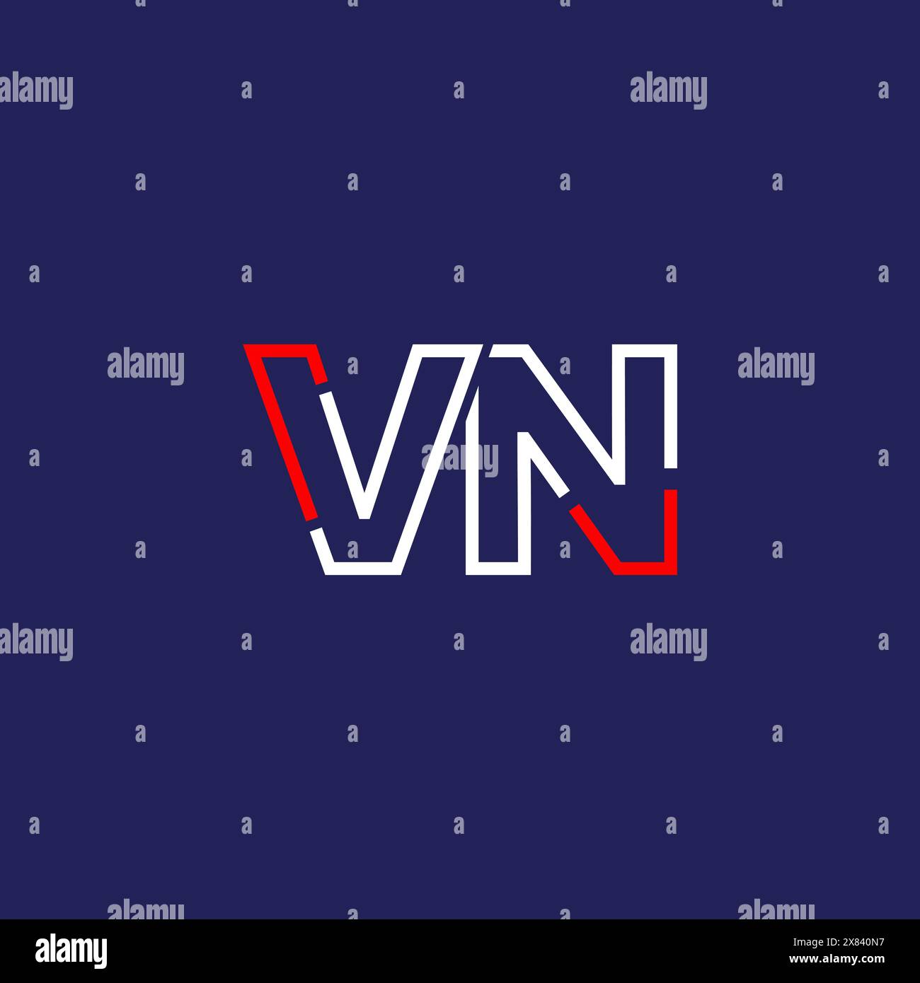 Vn tech logo Stock Vector Images - Alamy