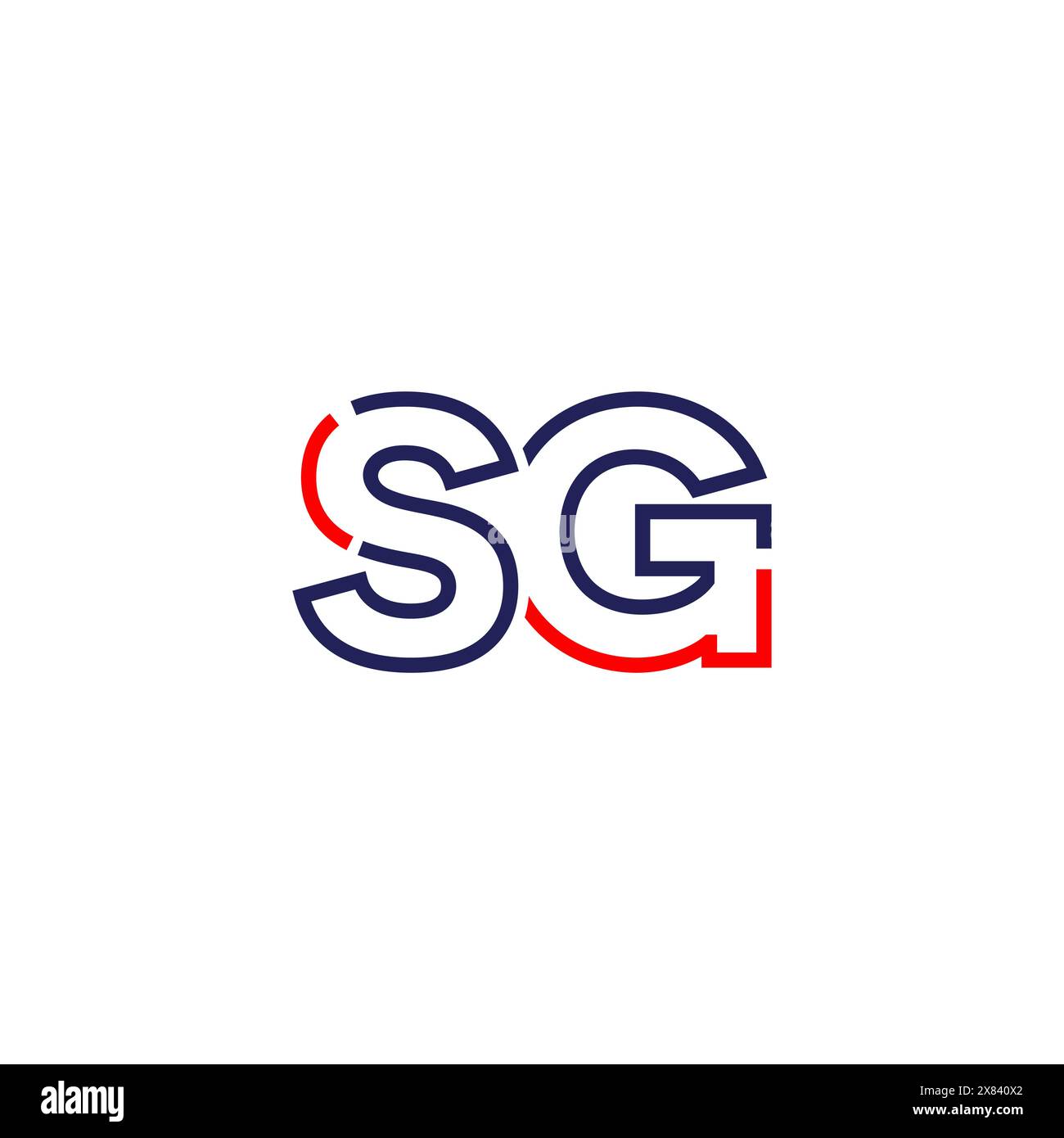 Sg logo design Stock Vector Images - Alamy