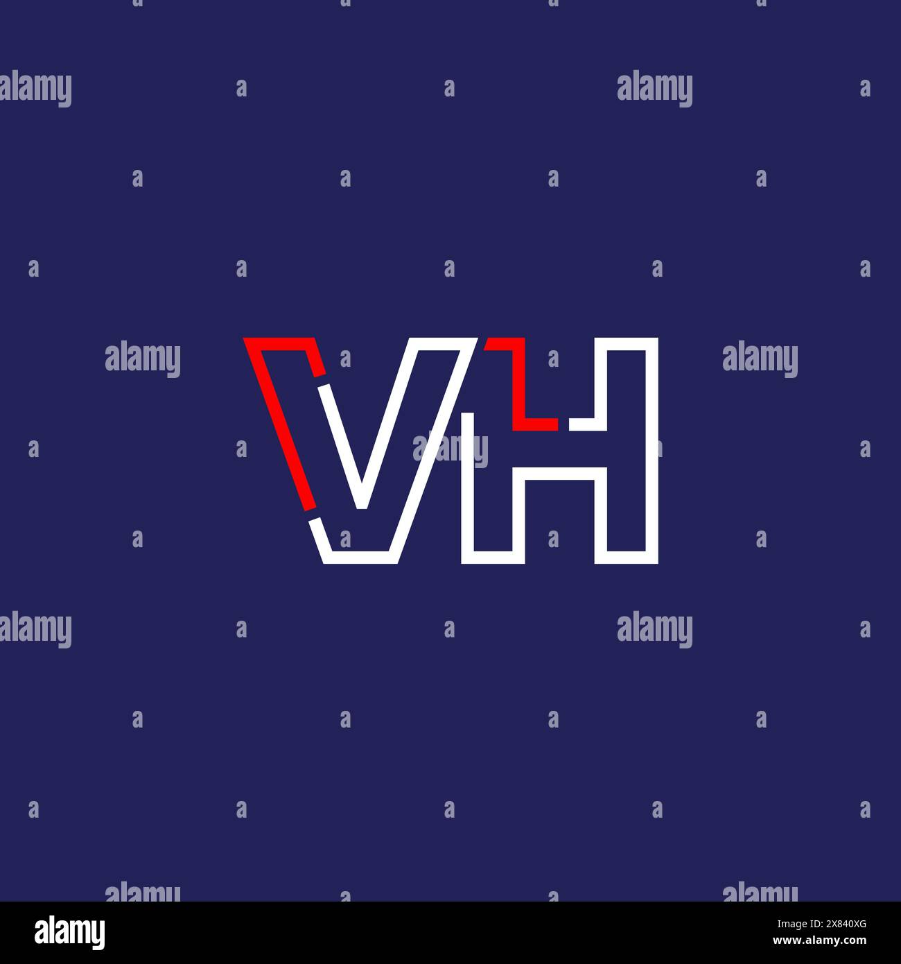 Vh logo design hi-res stock photography and images - Alamy