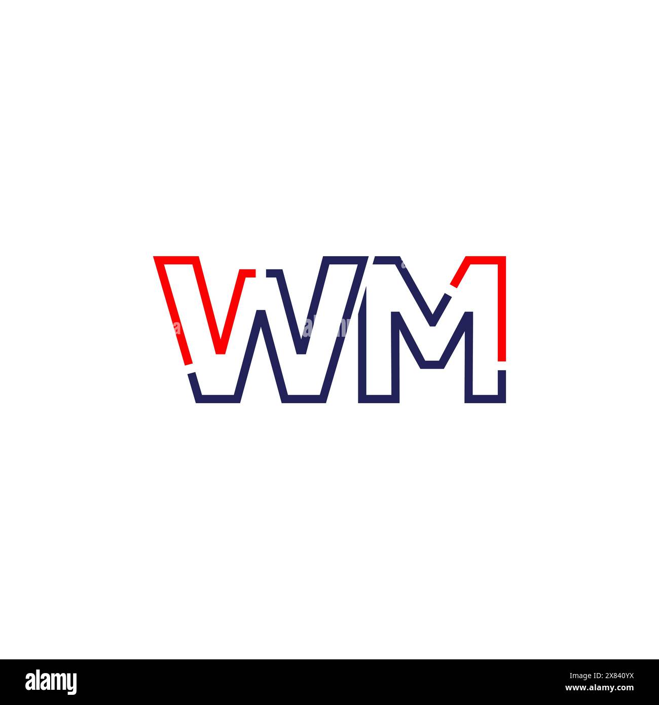 WM tech logo concept design Stock Vector Image & Art - Alamy