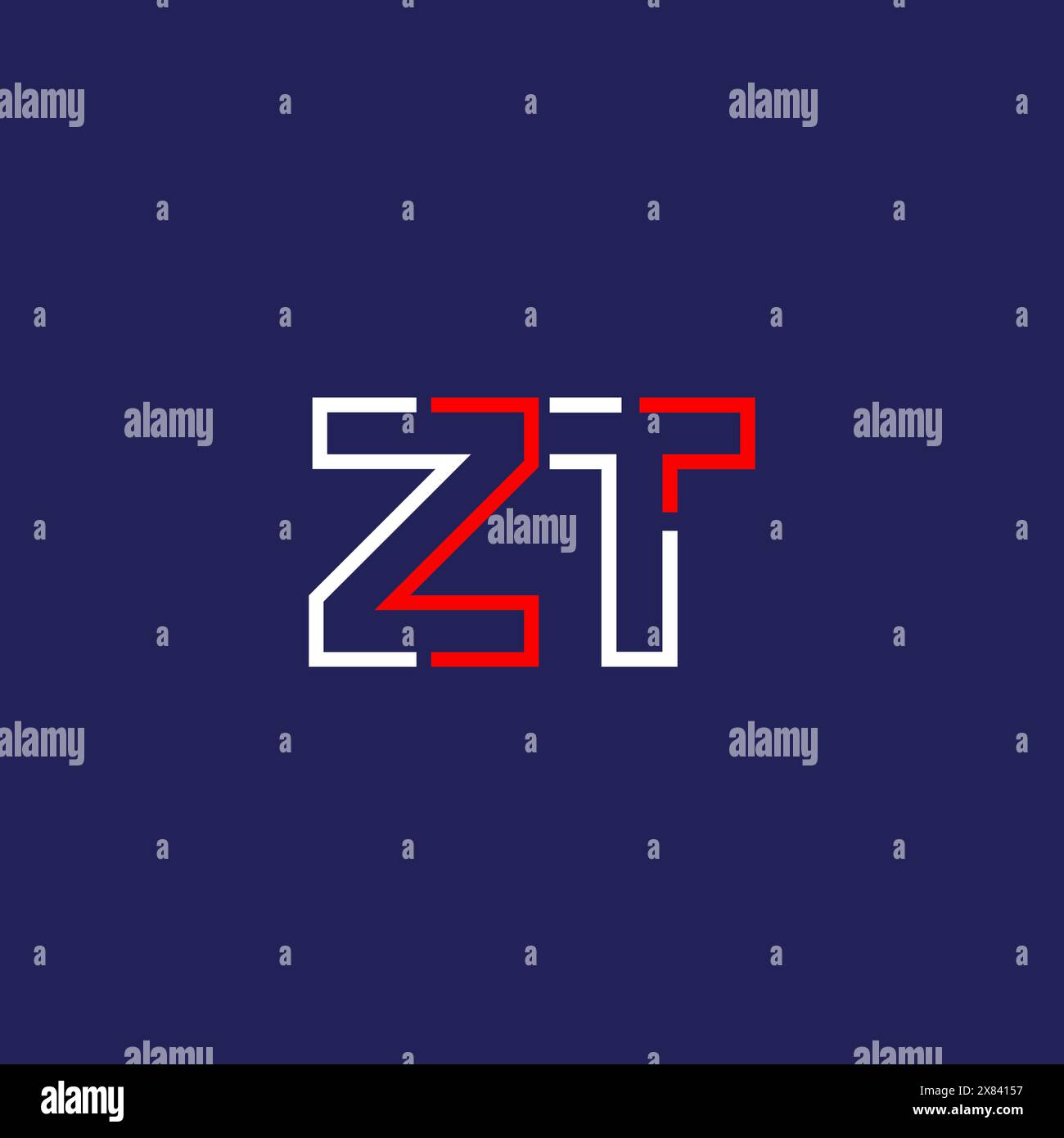 Zt logo design hi-res stock photography and images - Alamy