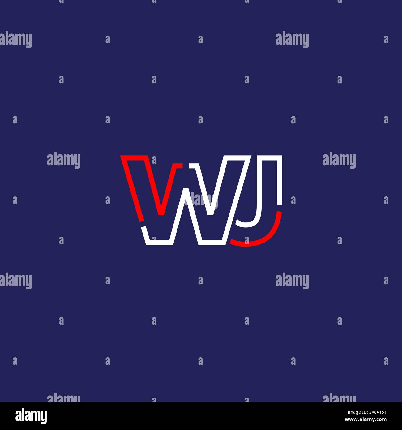 Wj tech logo Stock Vector Images - Alamy