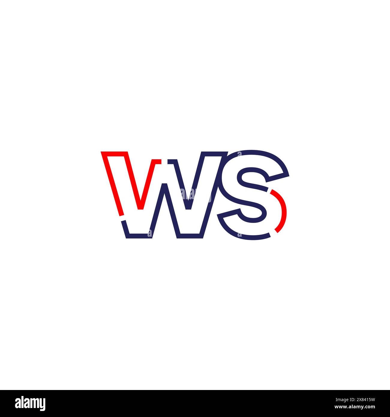 WS tech logo concept design Stock Vector Image & Art - Alamy