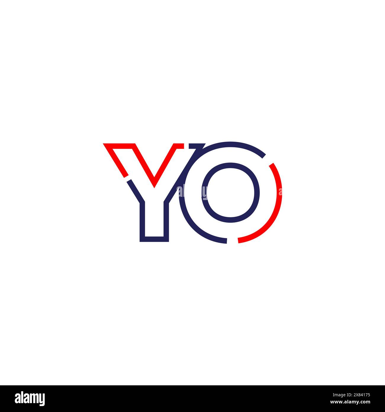Yo logo design hi-res stock photography and images - Alamy