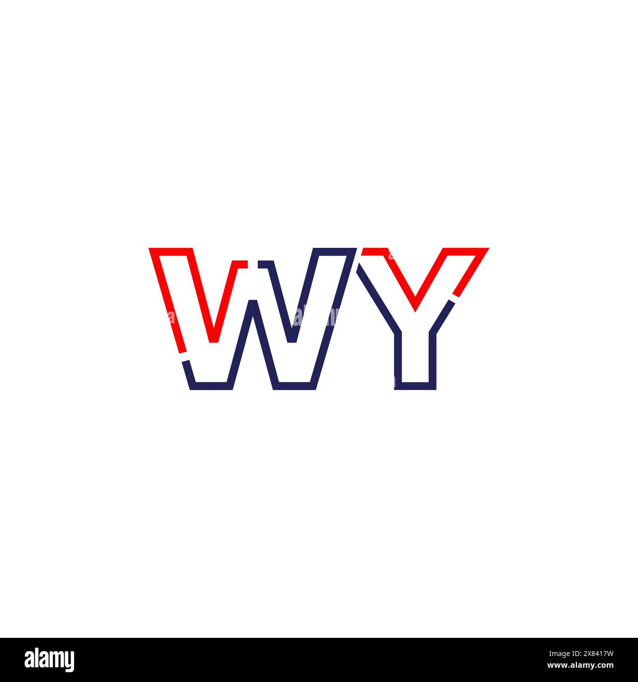 Wy logo design hi-res stock photography and images - Alamy