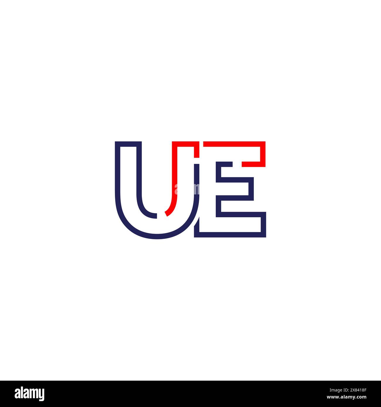 UE tech logo concept design Stock Vector Image & Art - Alamy