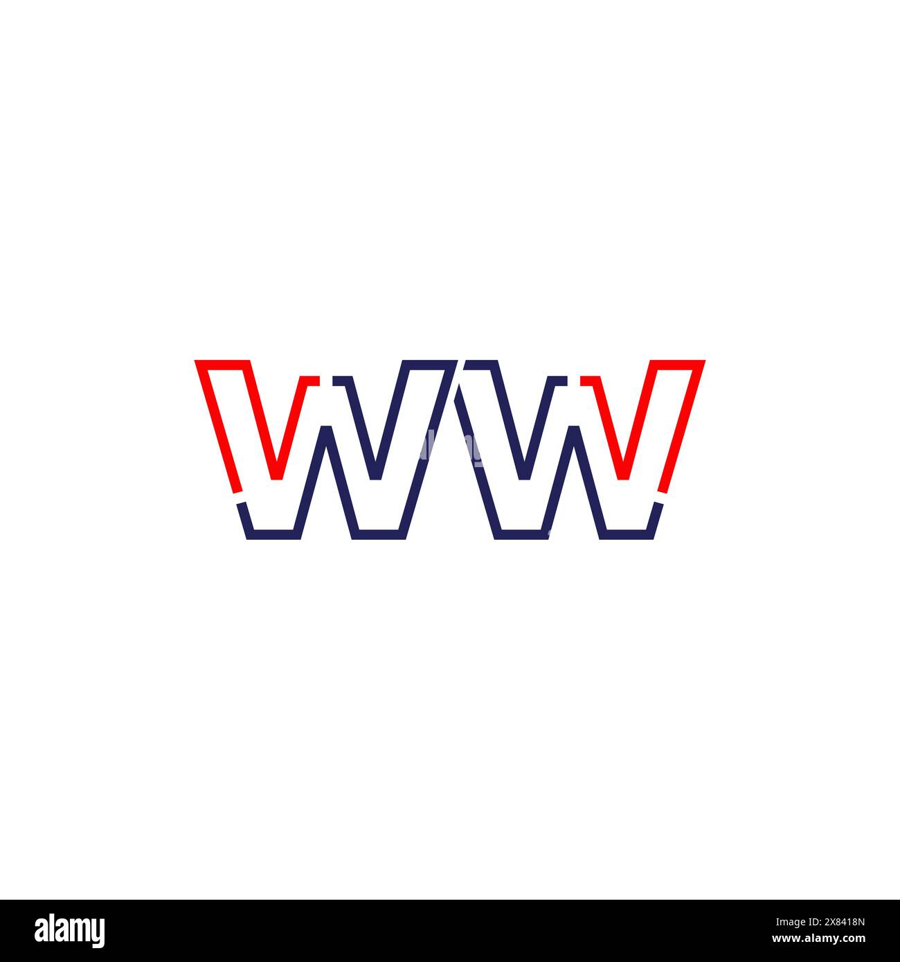 WW tech logo concept design Stock Vector Image & Art - Alamy