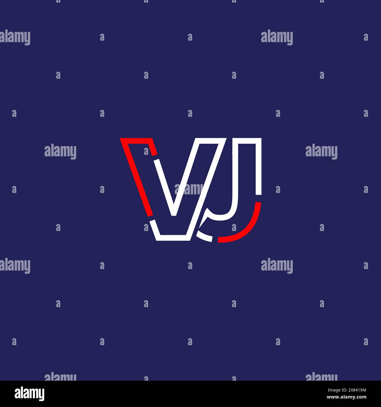 Vj logo design hi-res stock photography and images - Alamy