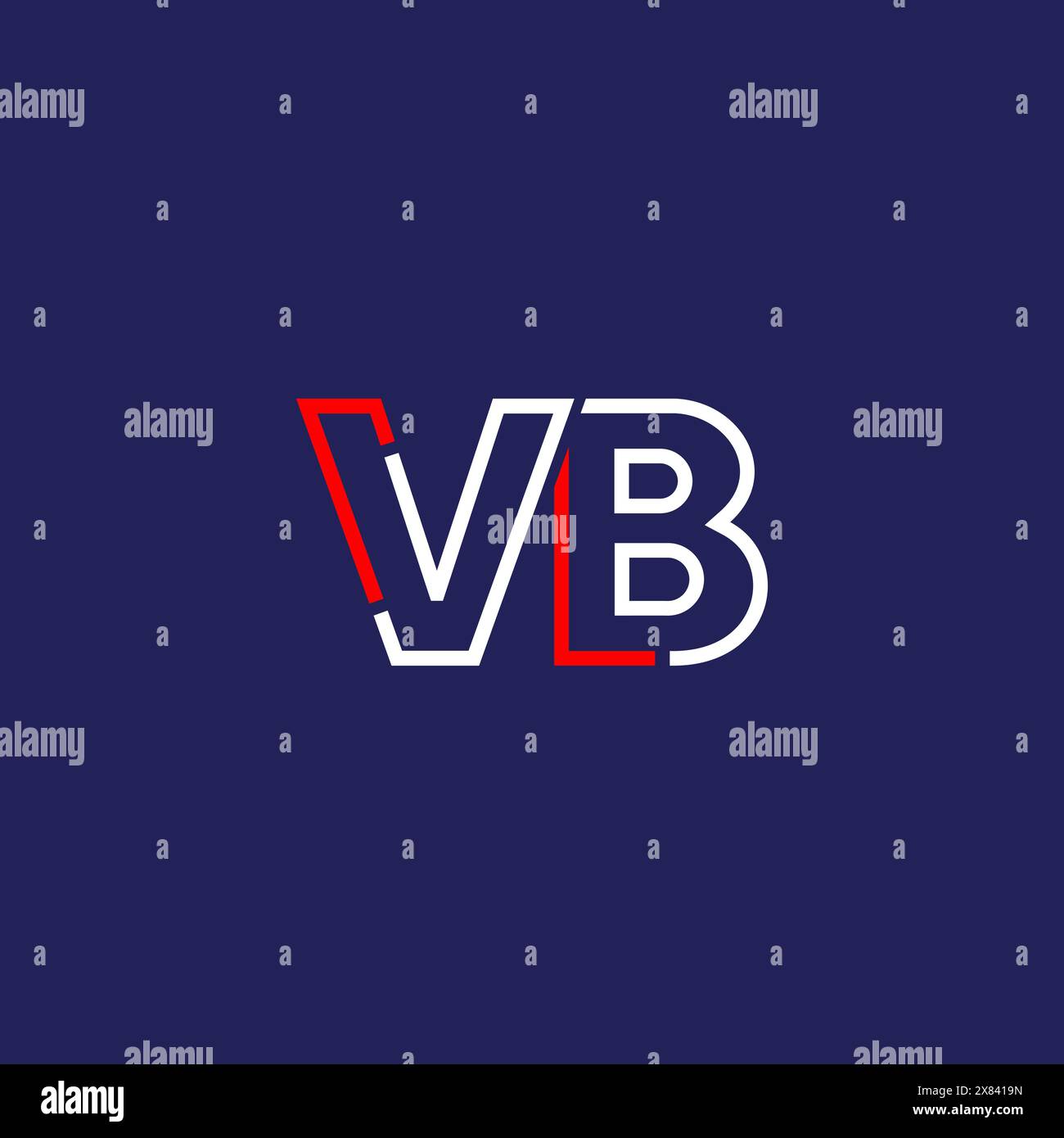 Vb logo design hi-res stock photography and images - Alamy