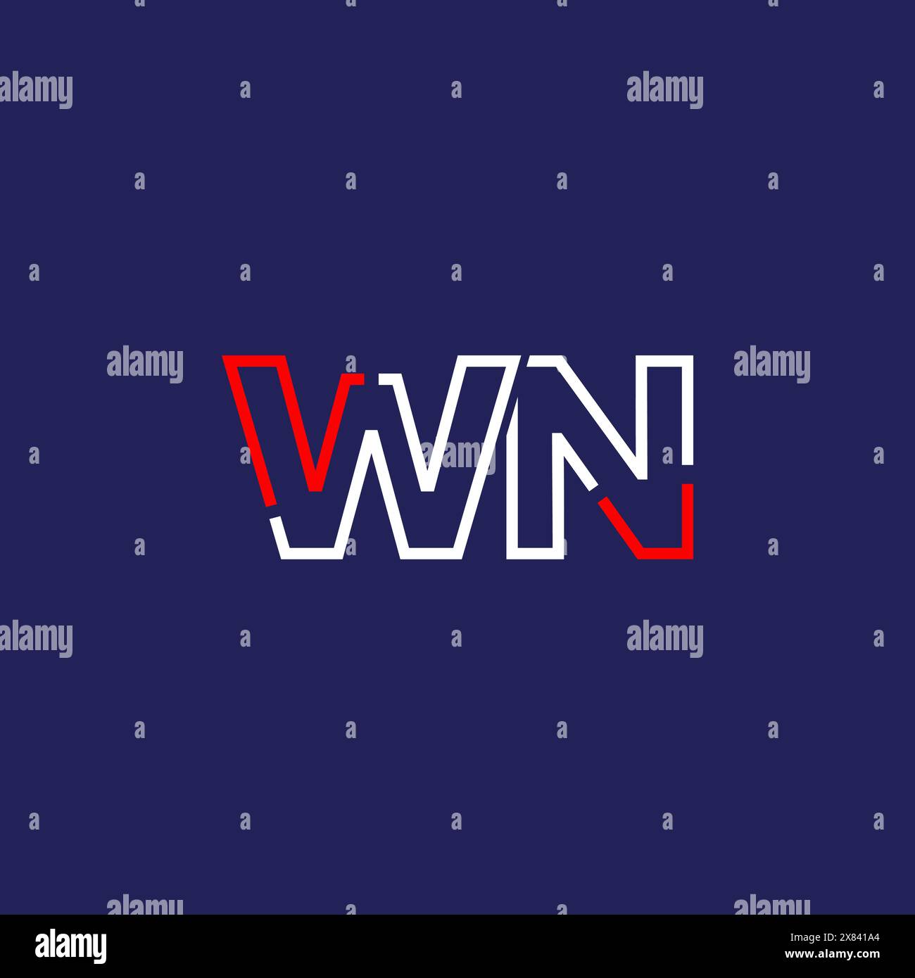 WN tech logo concept design Stock Vector Image & Art - Alamy