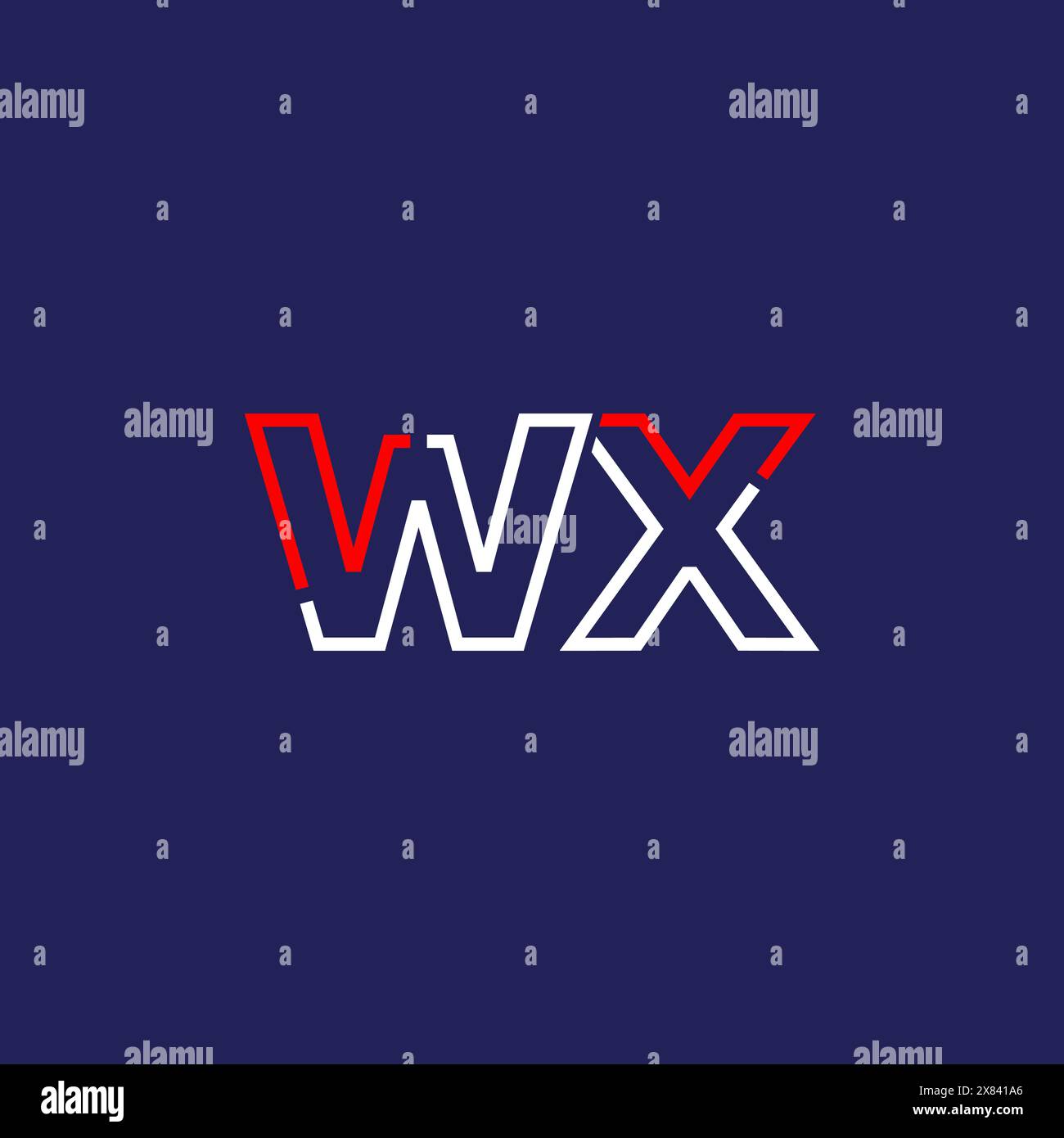 Wx logo design hi-res stock photography and images - Alamy