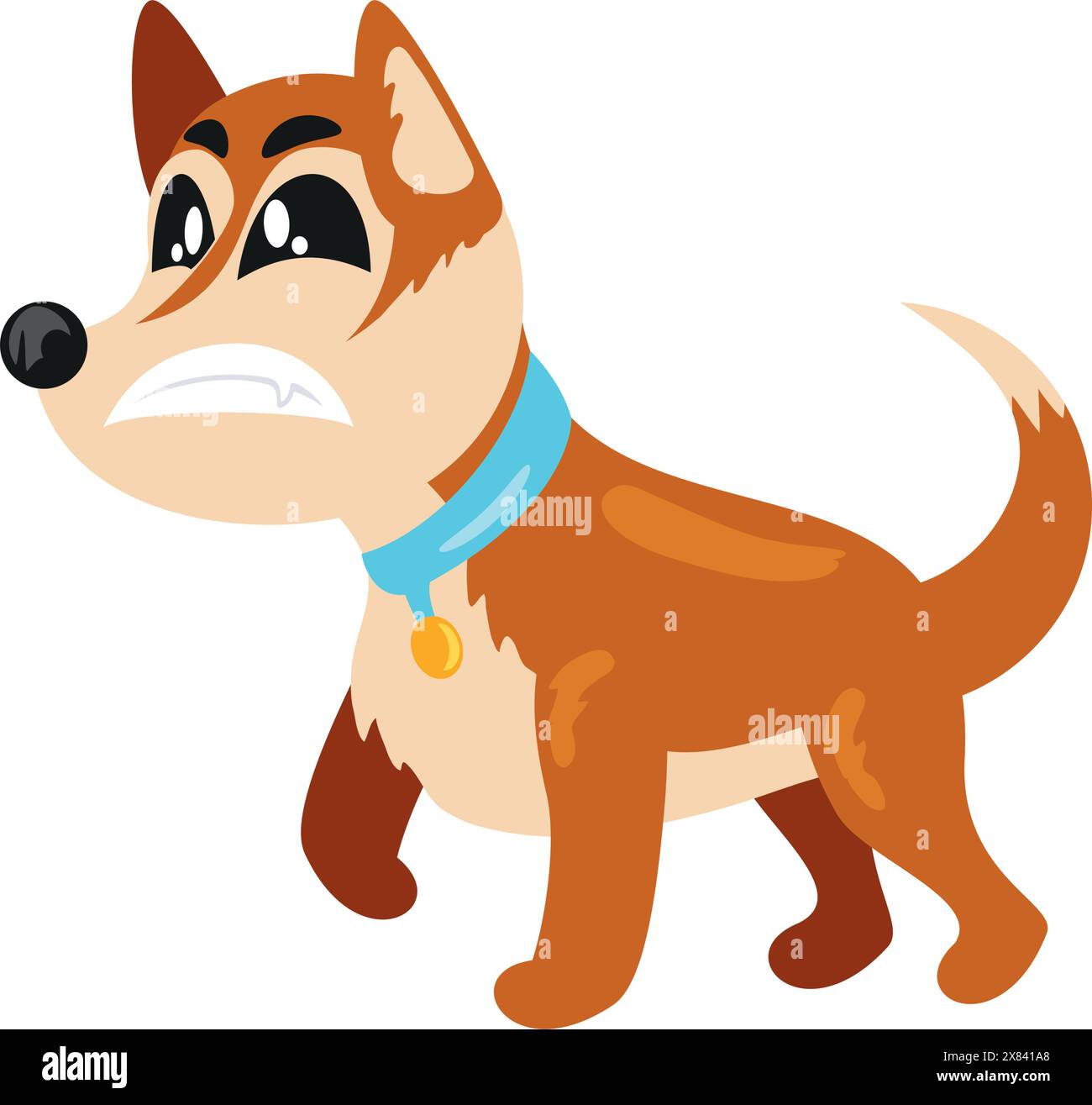 angry dog cartoon character Stock Vector Image & Art - Alamy
