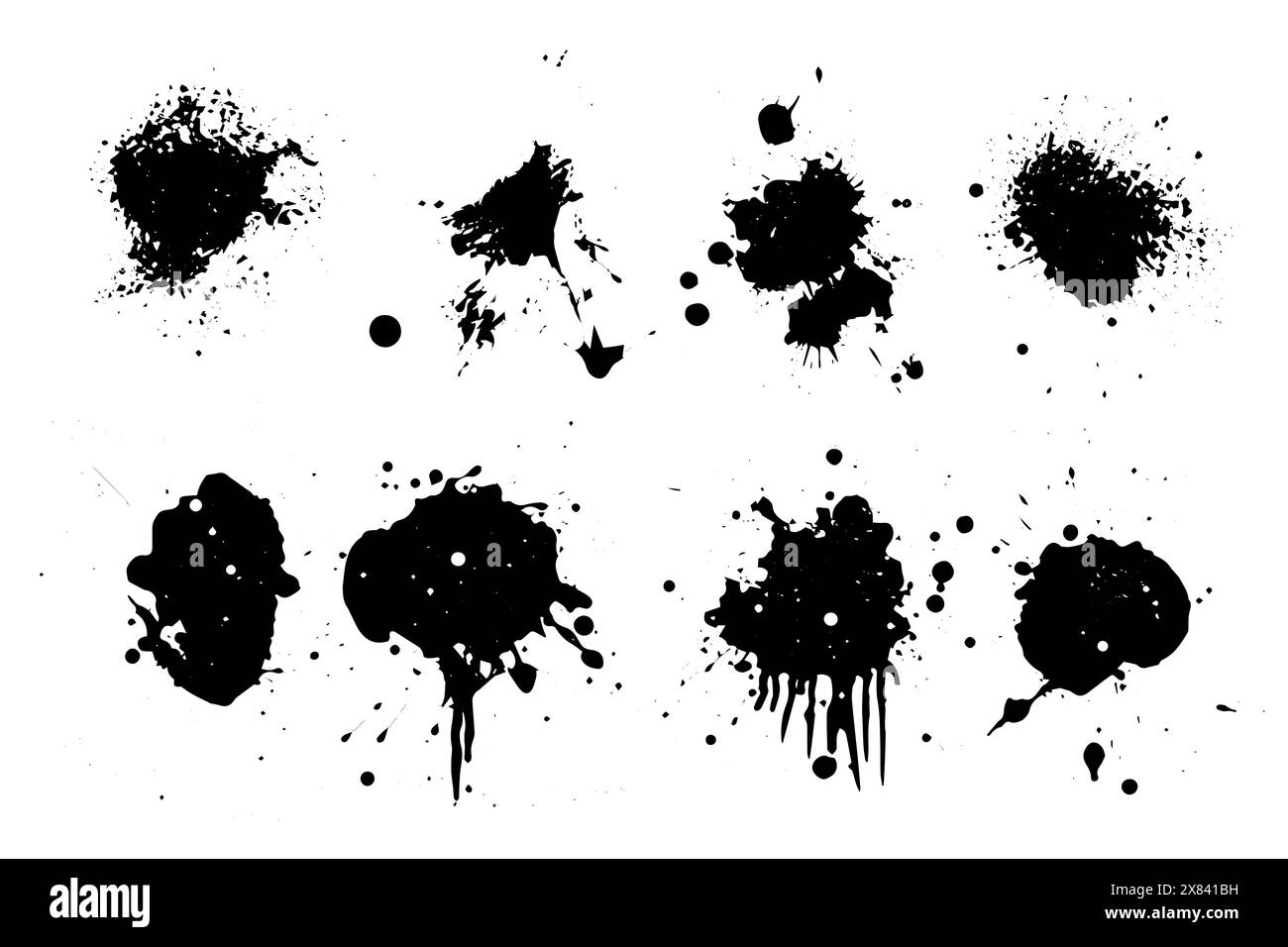 Dynamic black ink blot designs hi-res stock photography and images - Alamy