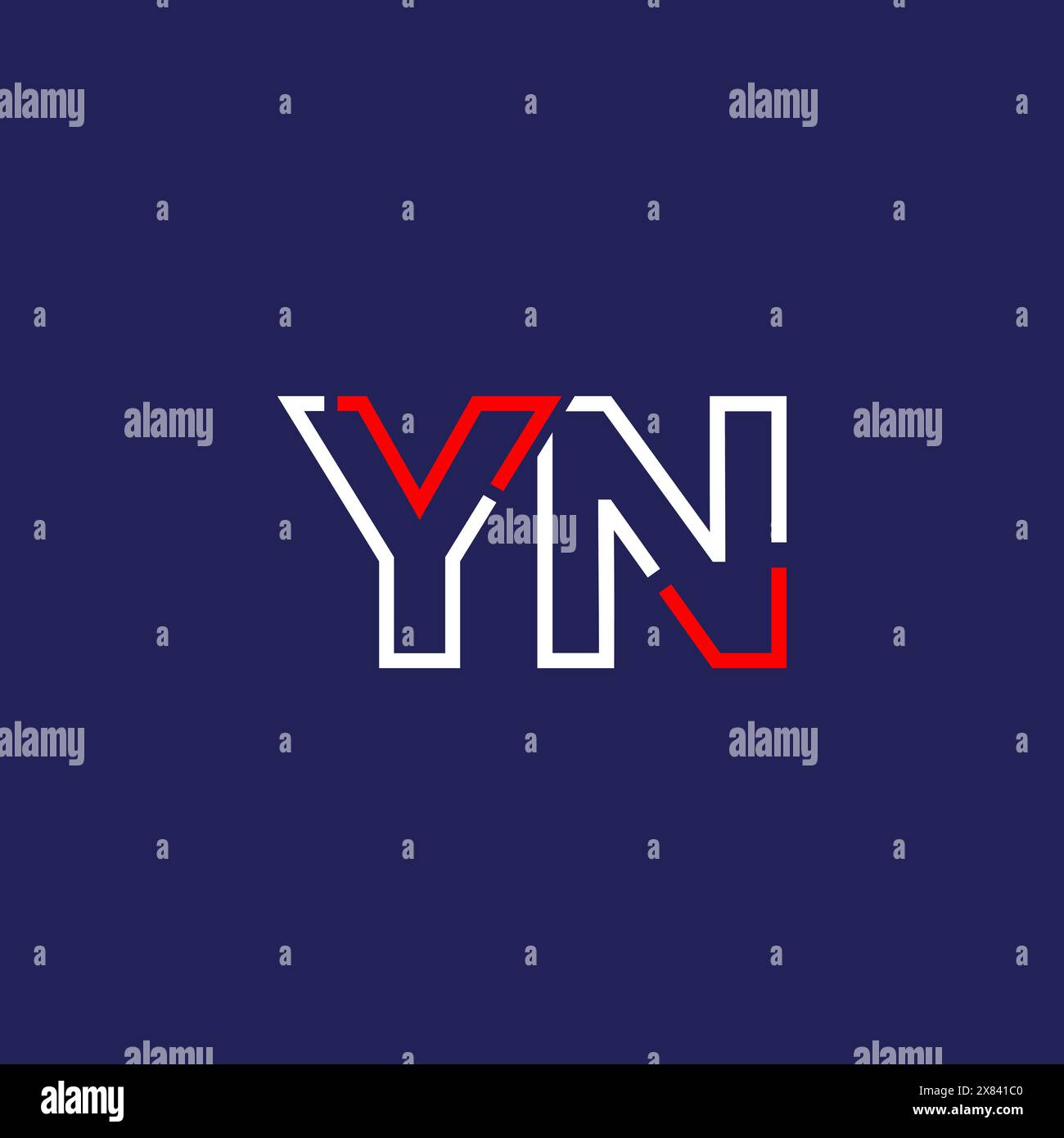 YN tech logo concept design Stock Vector Image & Art - Alamy