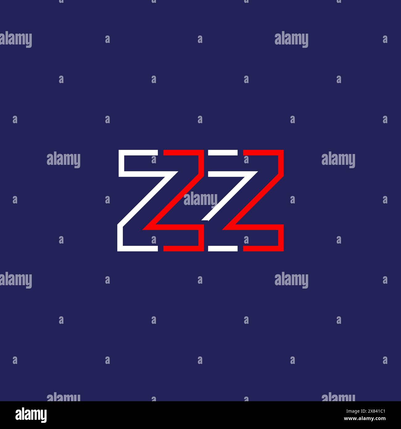 Zz logo design hi-res stock photography and images - Alamy