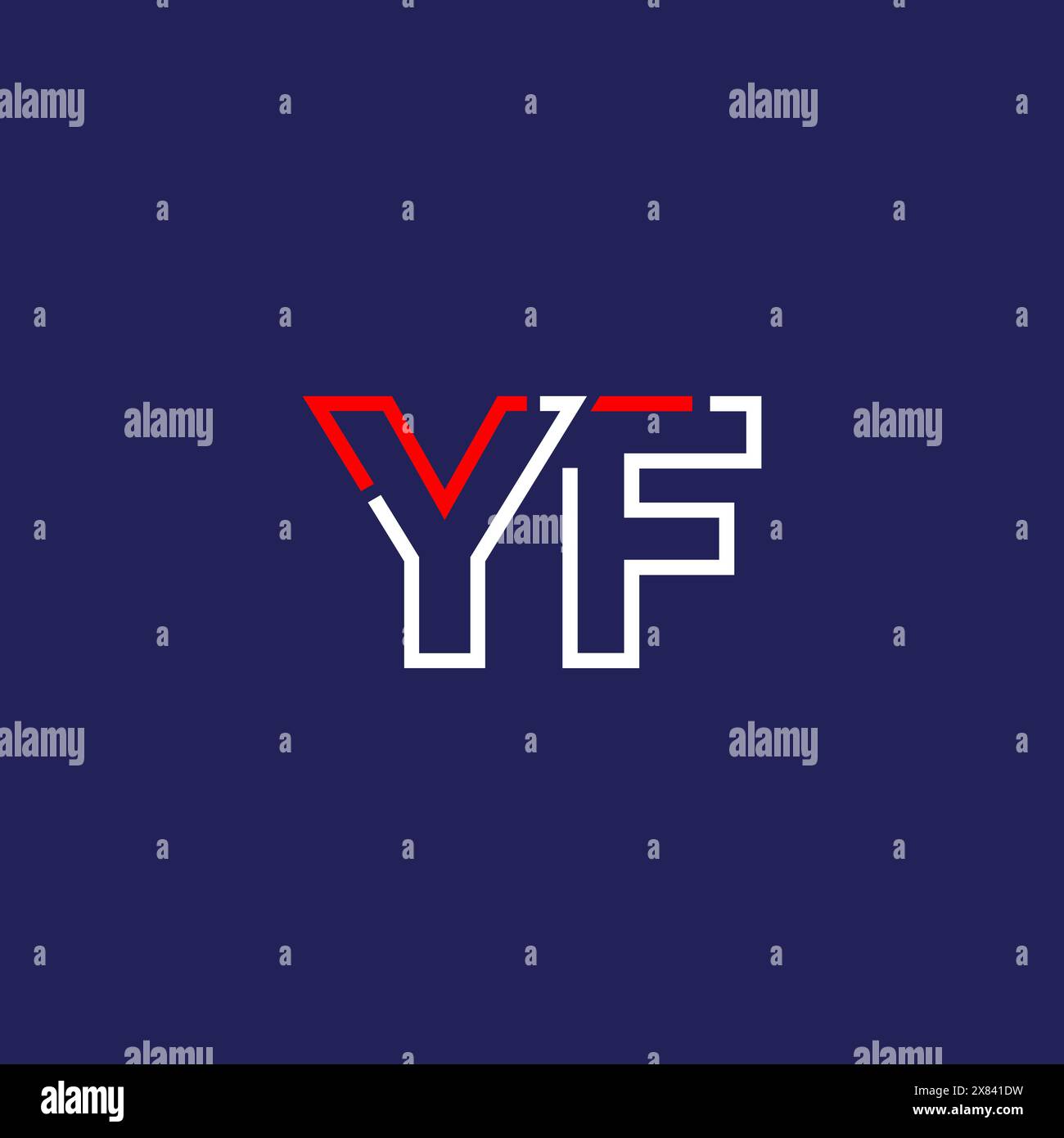 Yf logo design hi-res stock photography and images - Alamy