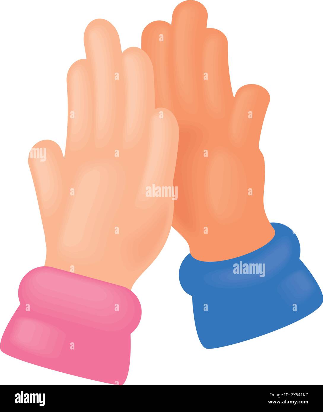 Giving five friends Stock Vector Images - Alamy