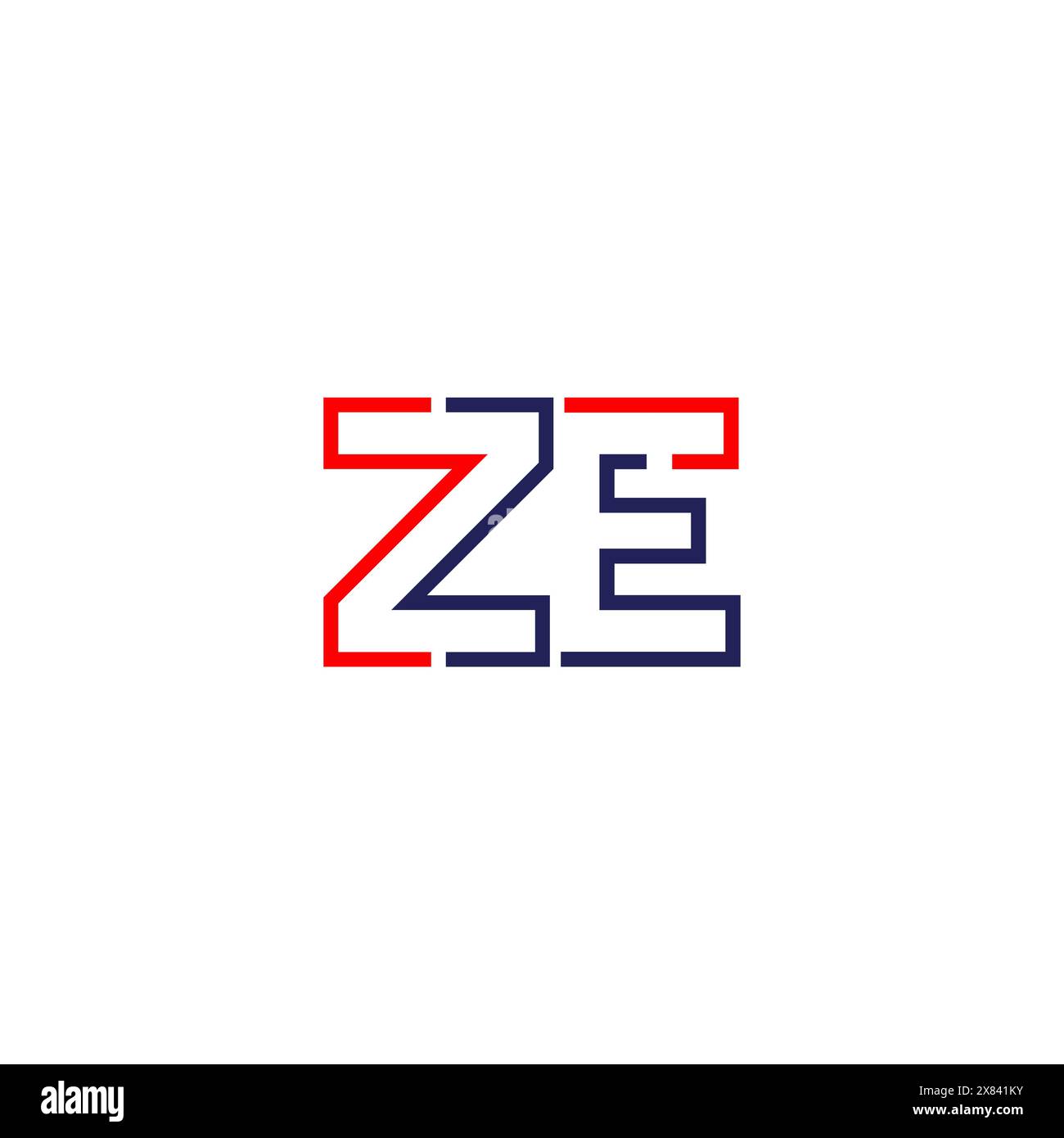 Ze logo design hi-res stock photography and images - Alamy
