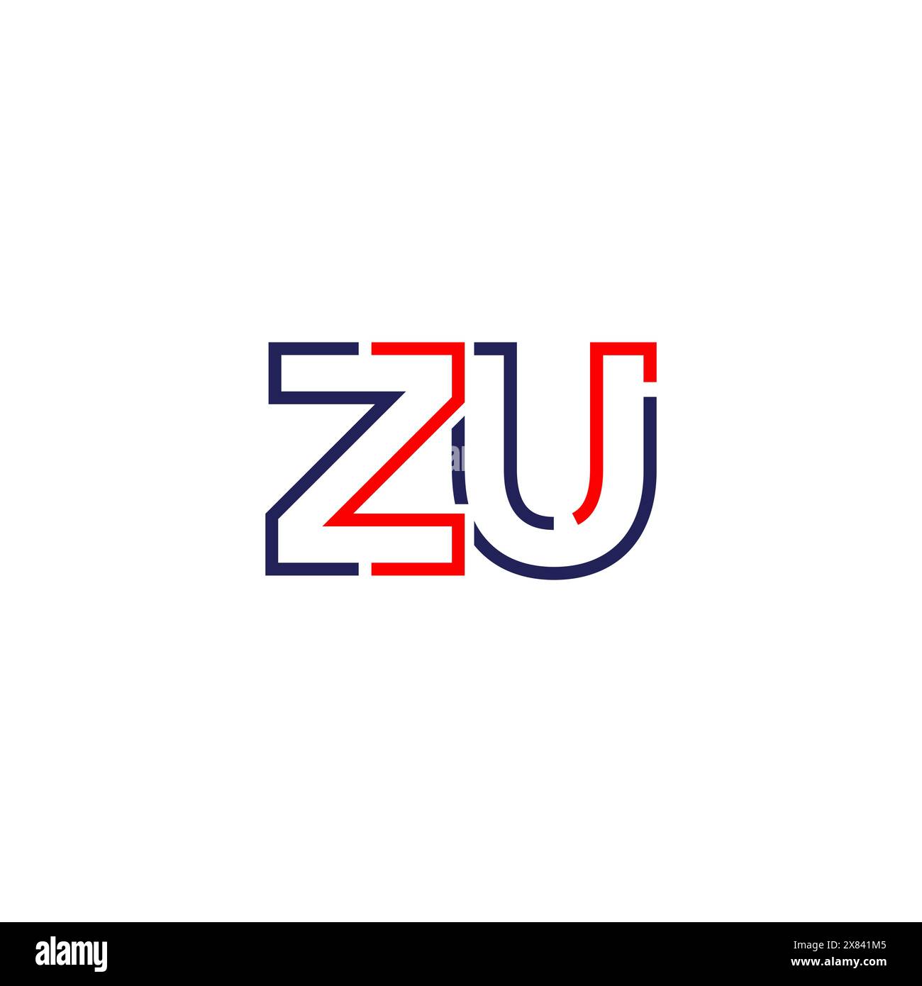 ZU tech logo concept design Stock Vector Image & Art - Alamy