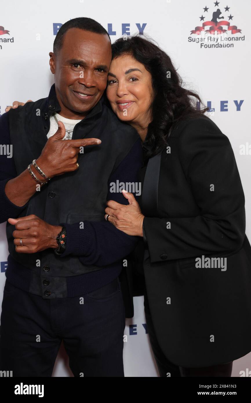 Beverly Hills, Ca. 22nd May, 2024. Sugar Ray Leonard and Bernadette ...