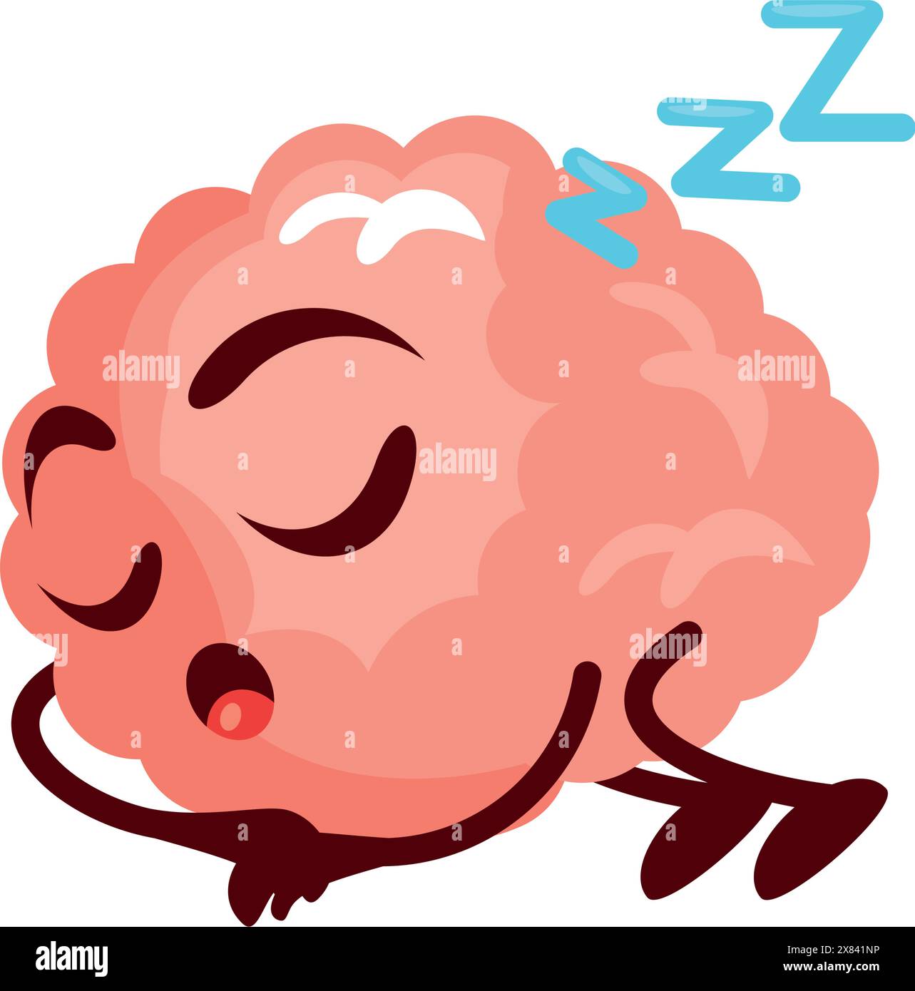 cartoon brain sleeping Stock Vector Image & Art - Alamy