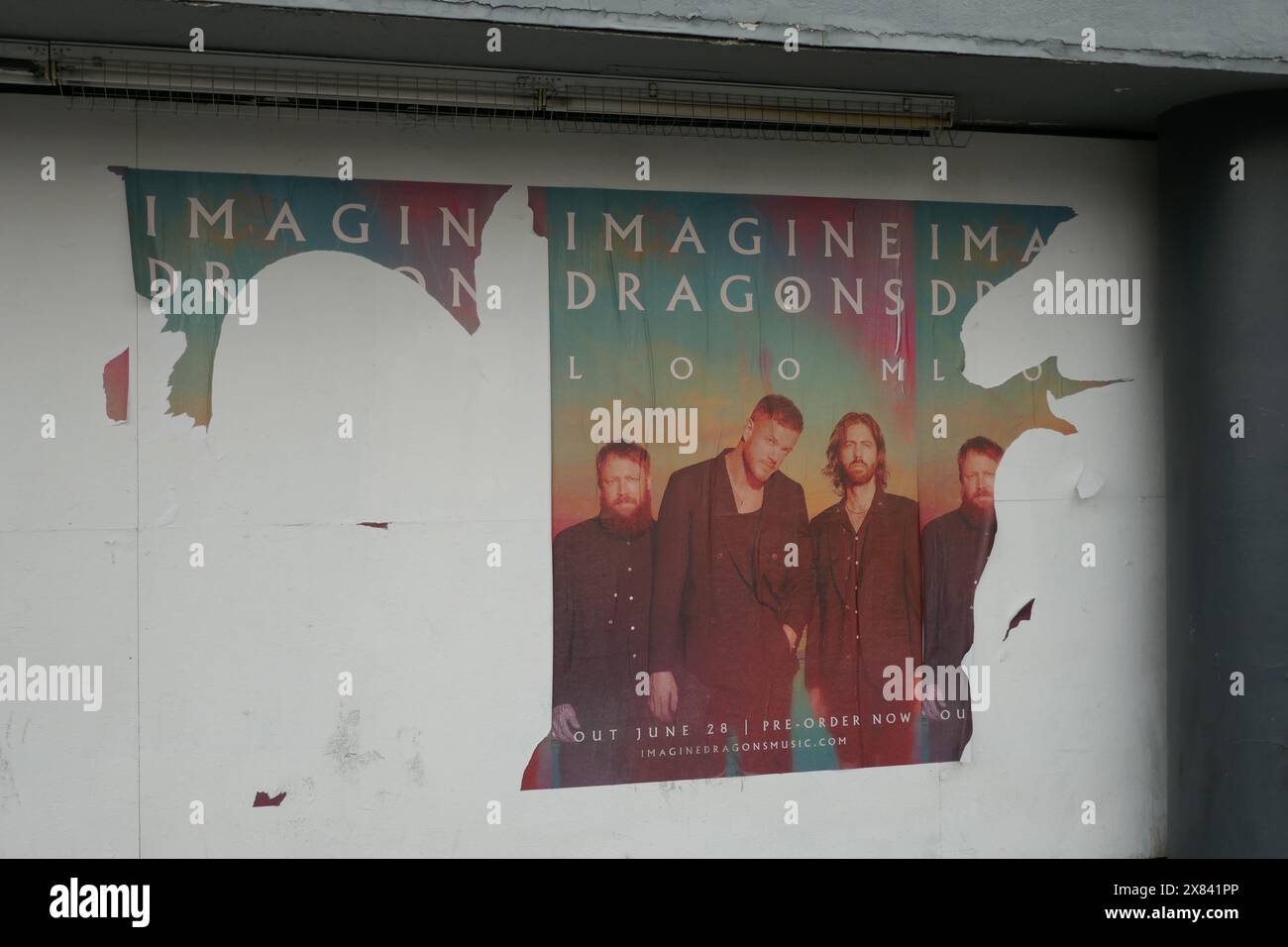 Las Vegas, Nevada, USA 14th May 2024 Imagine Dragons Loom Posters on ...