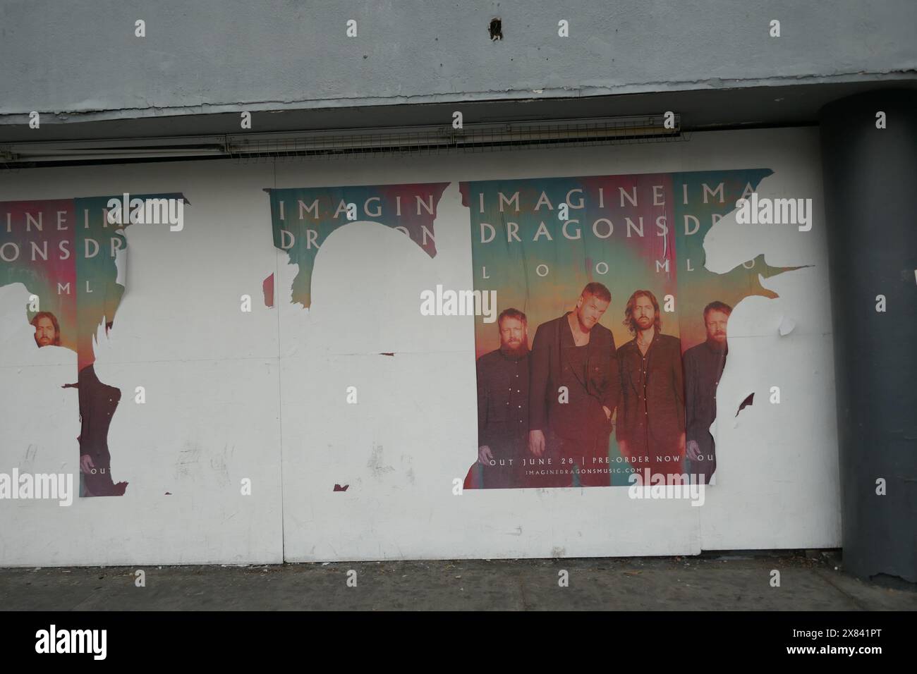 Las Vegas, Nevada, USA 14th May 2024 Imagine Dragons Loom Posters on ...