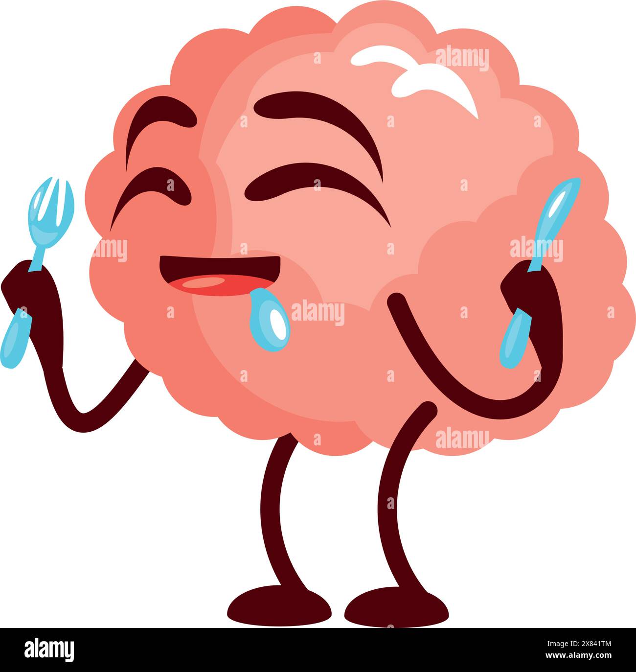 Eating brain cartoon Stock Vector Images - Alamy