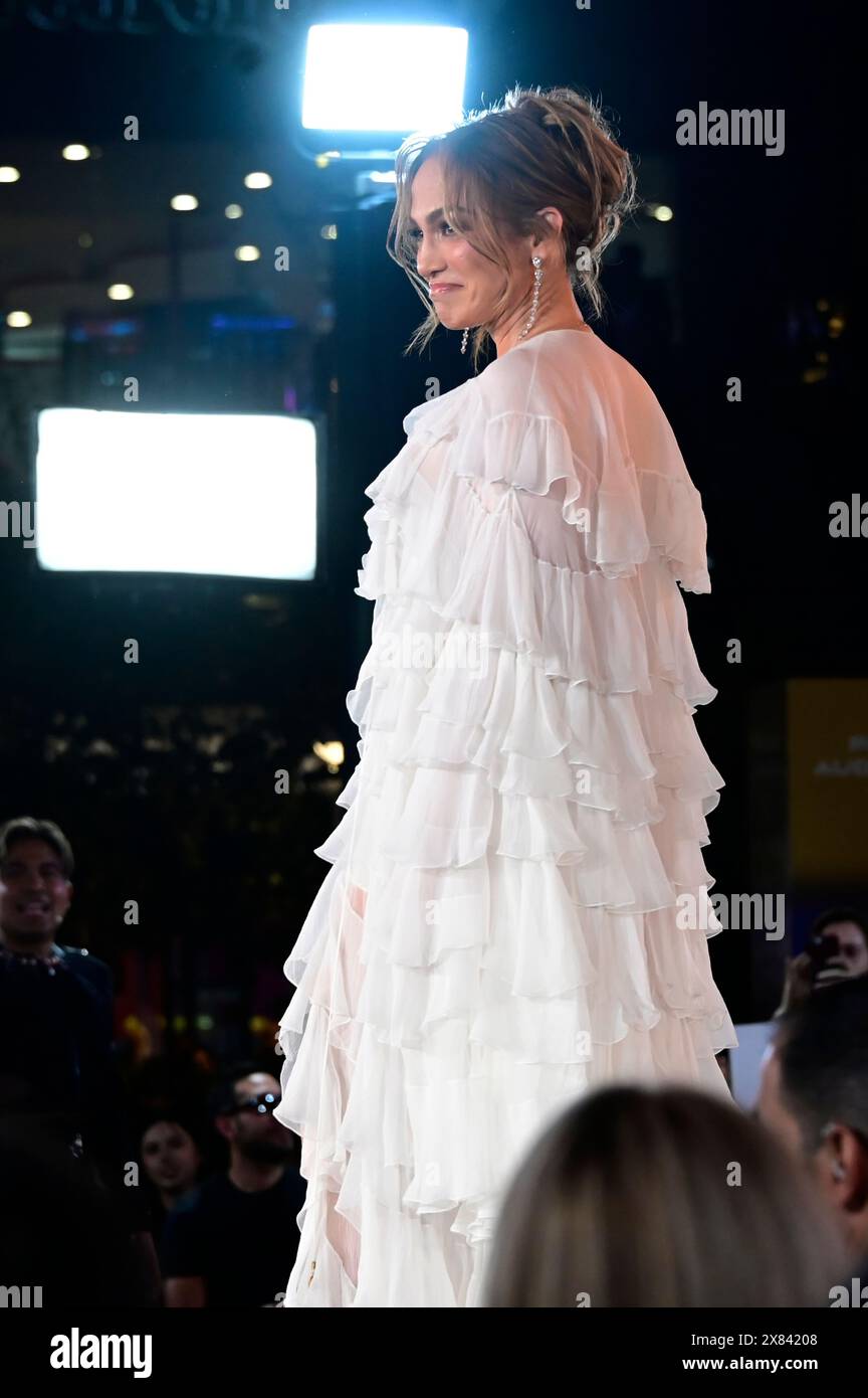 American actress and singer Jennifer Lopez Attends the red carpet of ...