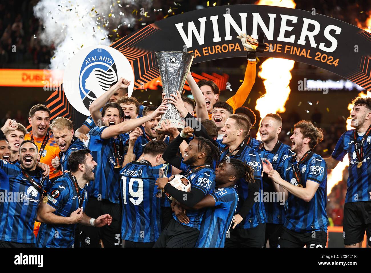 Dublin, Ireland. 22nd May, 2024. Atalanta team group (Atalanta ...
